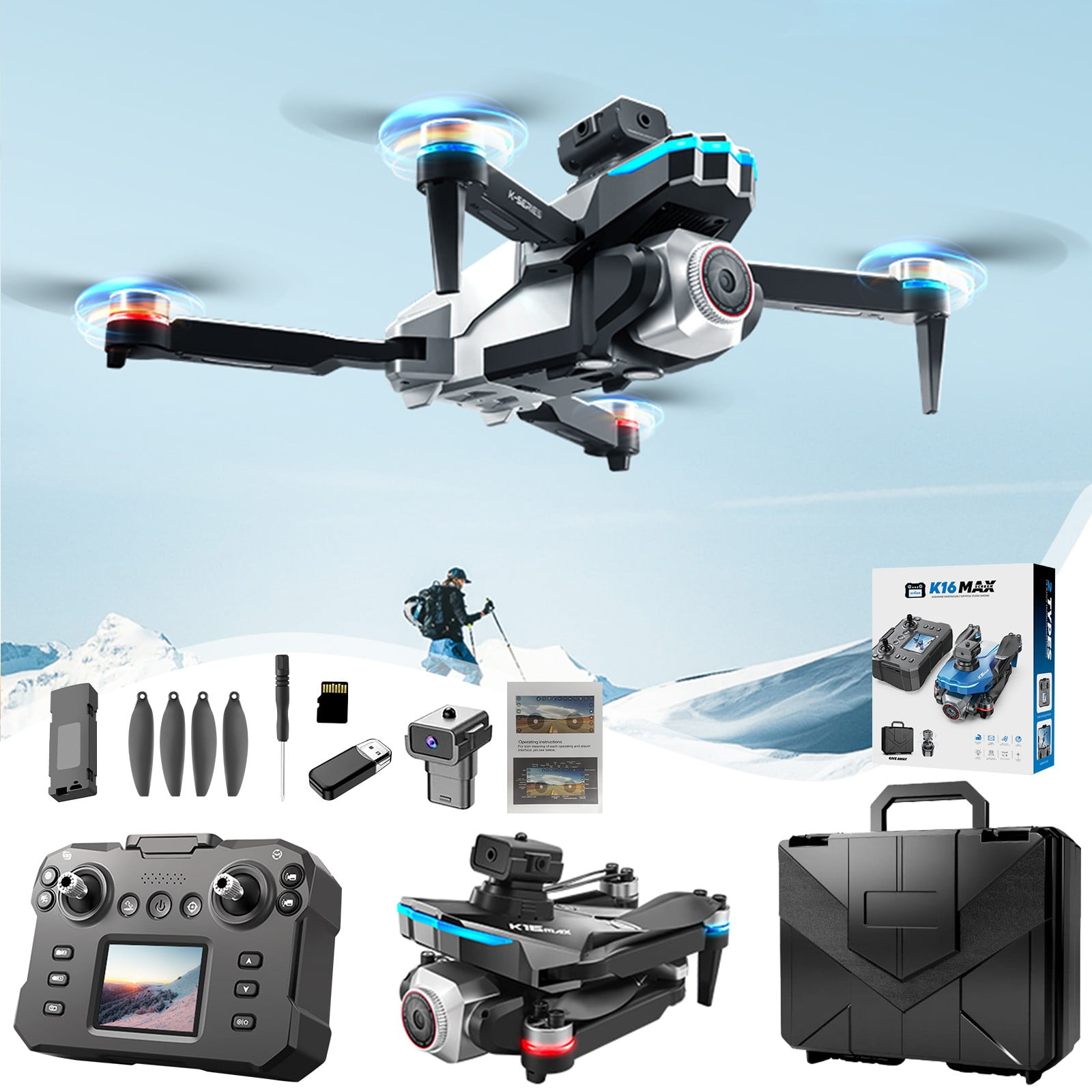 Kids Toys Drone - Drone With 1080P Screen Remote Control Brushless ...