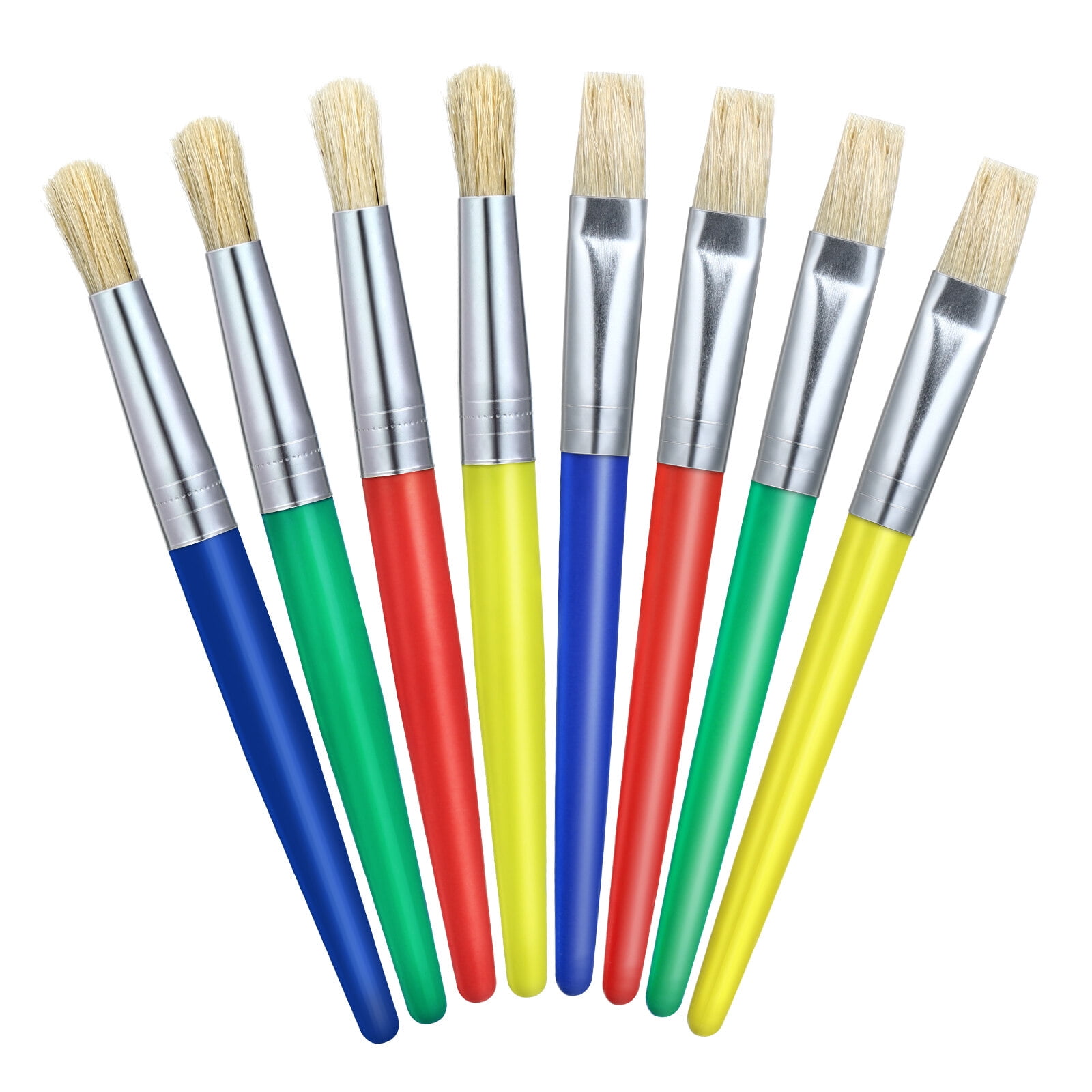 Kids Toys Paint Brushes for Acrylic Painting DIY Bulk Flat Pen Shape ...