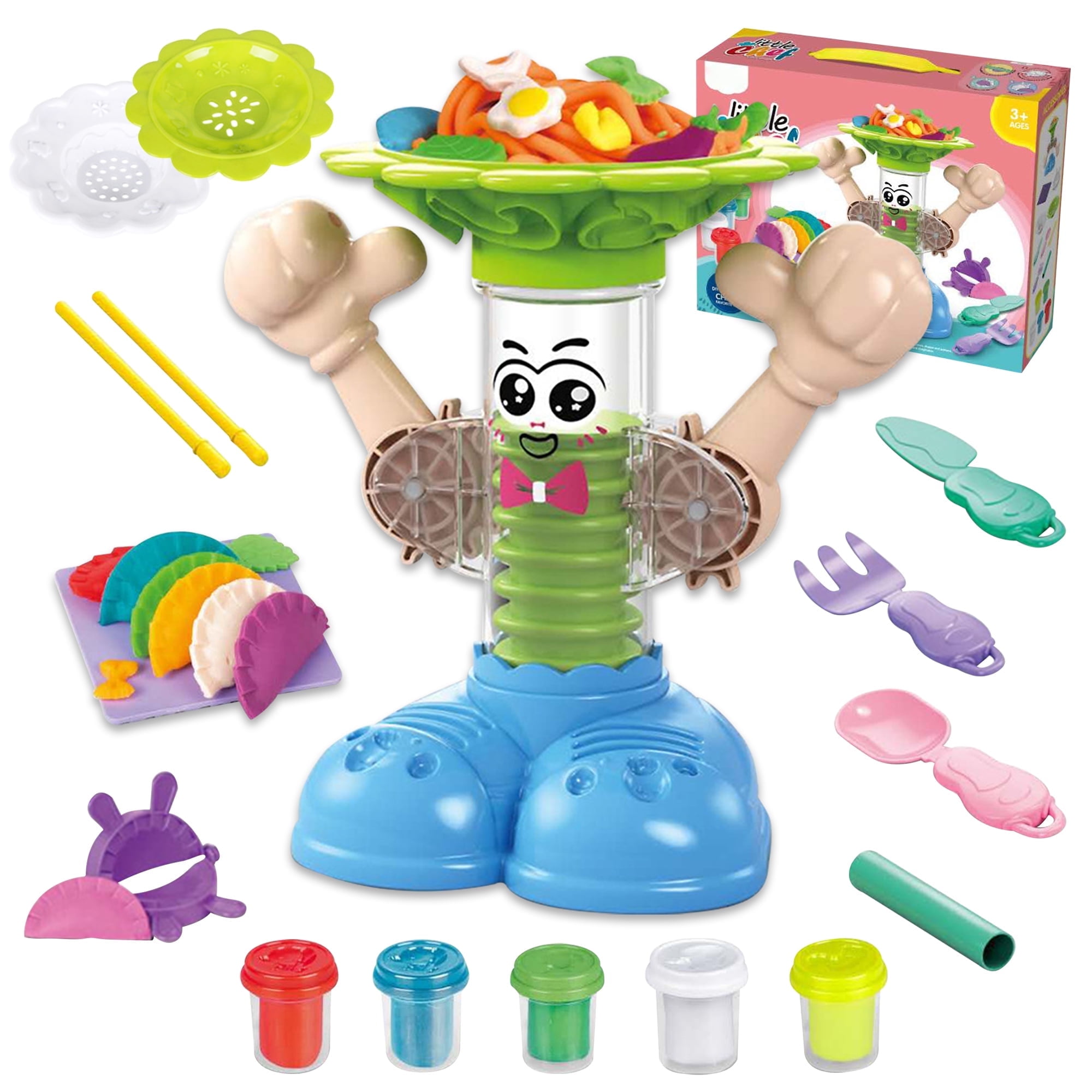 Dough Tools for Kids, Dough Toys Include Play Food Molds ,Playdough ...