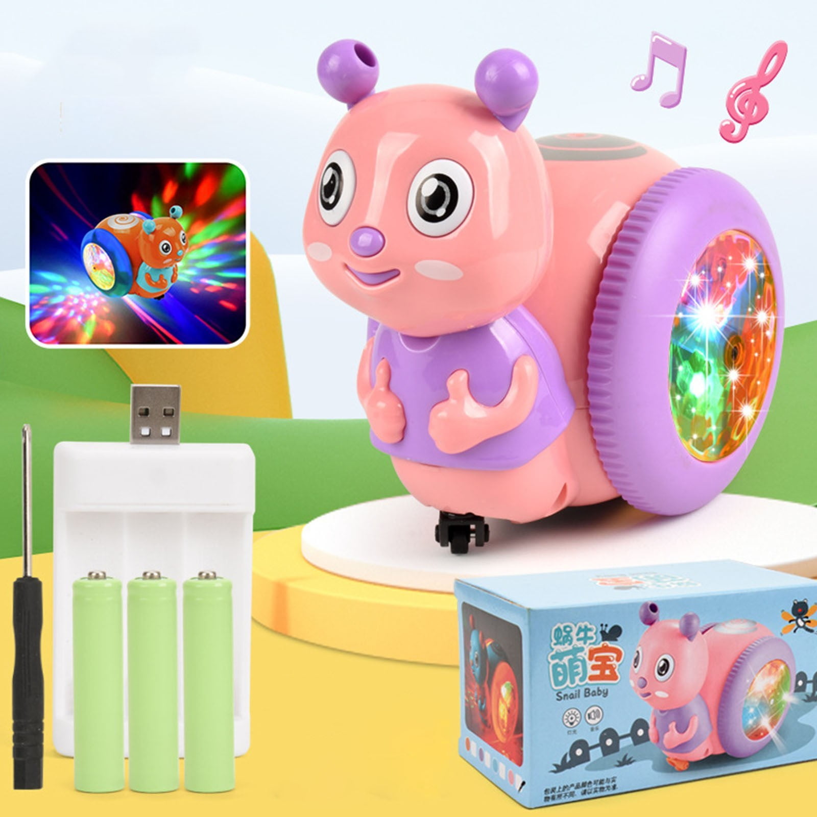 Kids Toys,Teething Toys,Toys Educational,2025 New Snail Toy Crawling ...