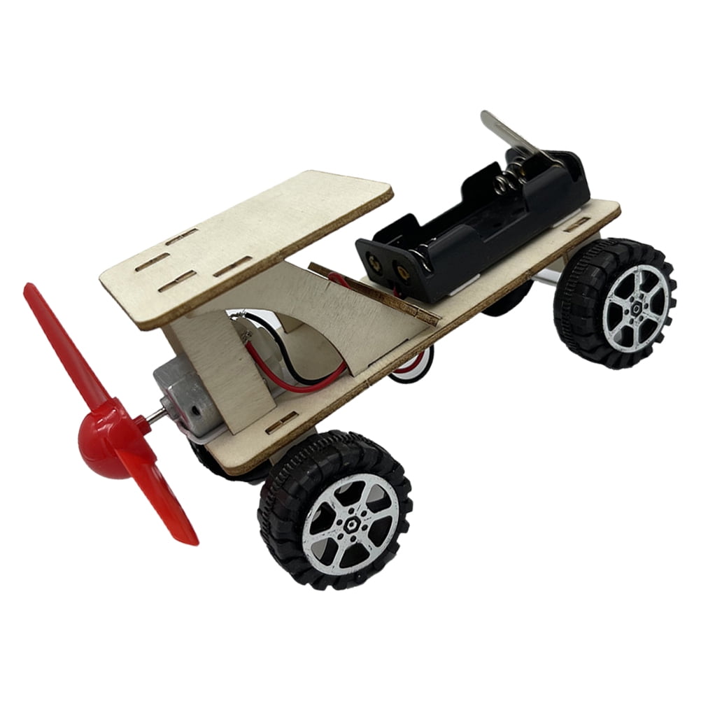 DIY Wind Power Car Model Kit for Children Made of Plastic Wood and ...