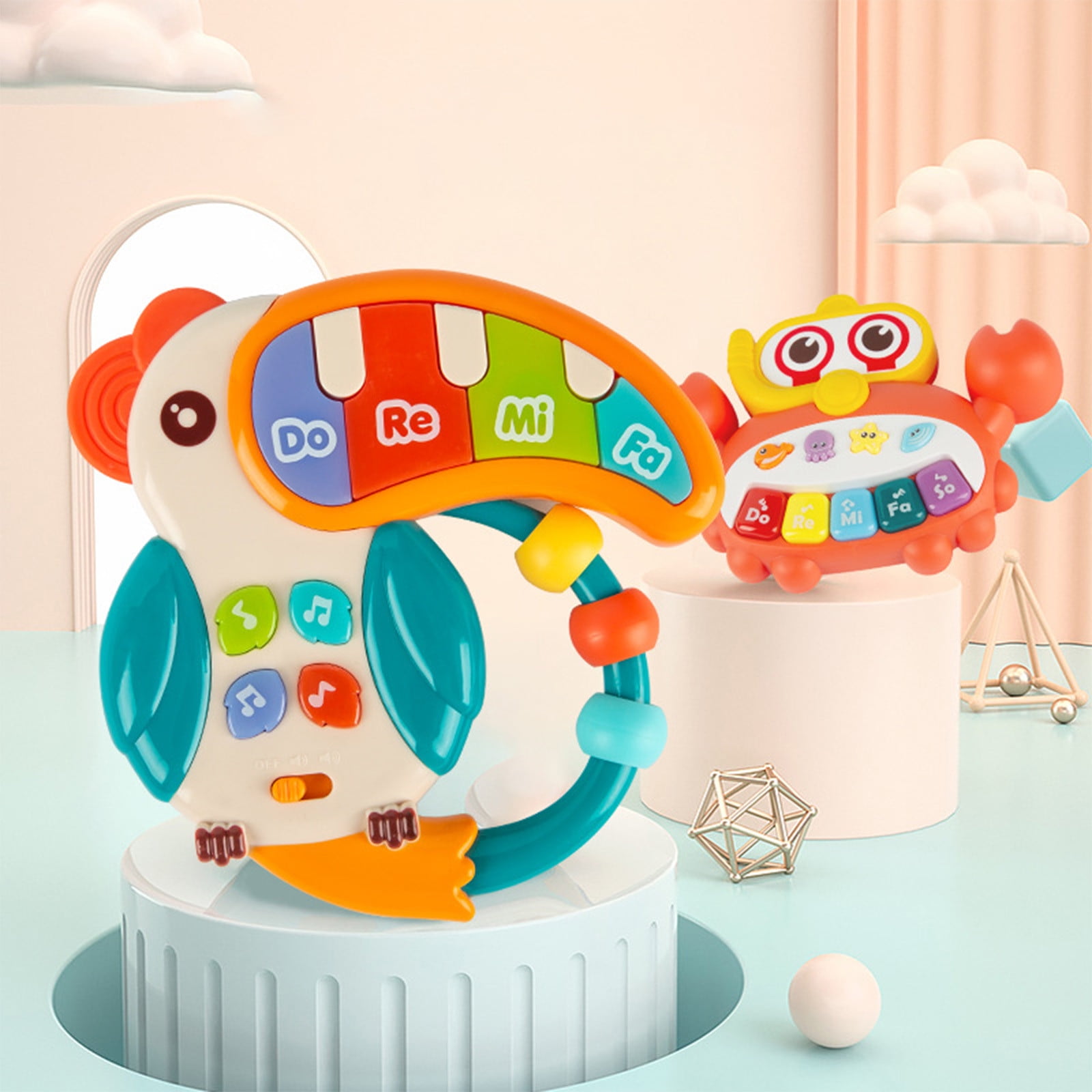 Kids Toys under $5 Fufafayo Baby Piano Toy - Piano Keyboard Light Sound ...