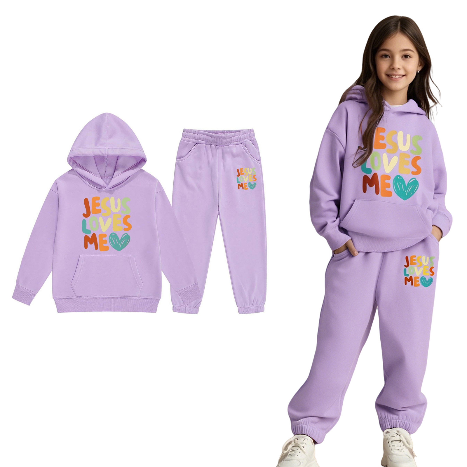 Kids Tracksuit Athletic Sweatsuits Sets,2 Piece Long Sleeve Light ...