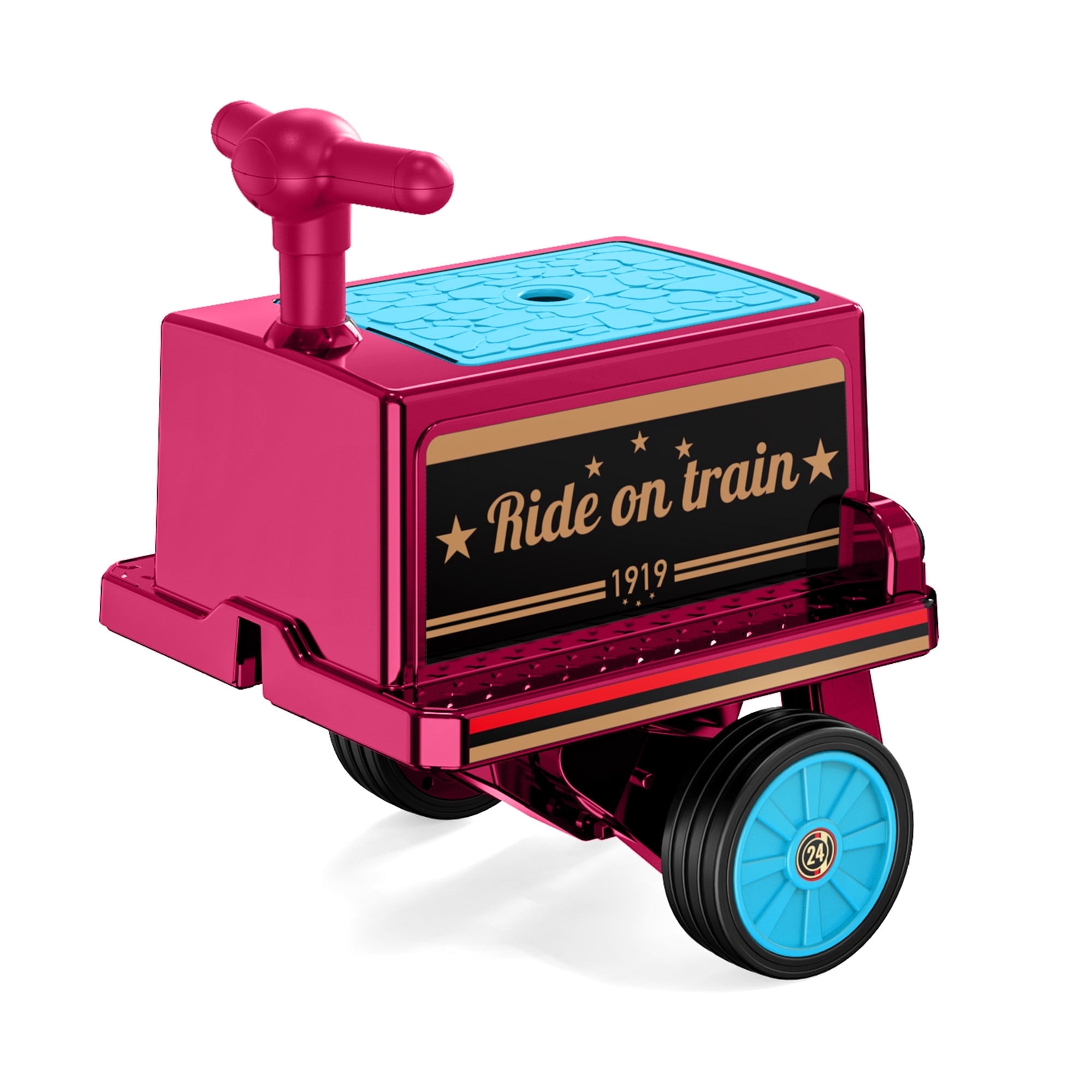 Kids Train Carriage W/ Storage Box, Secure Handlebar, Single Seater fit ...