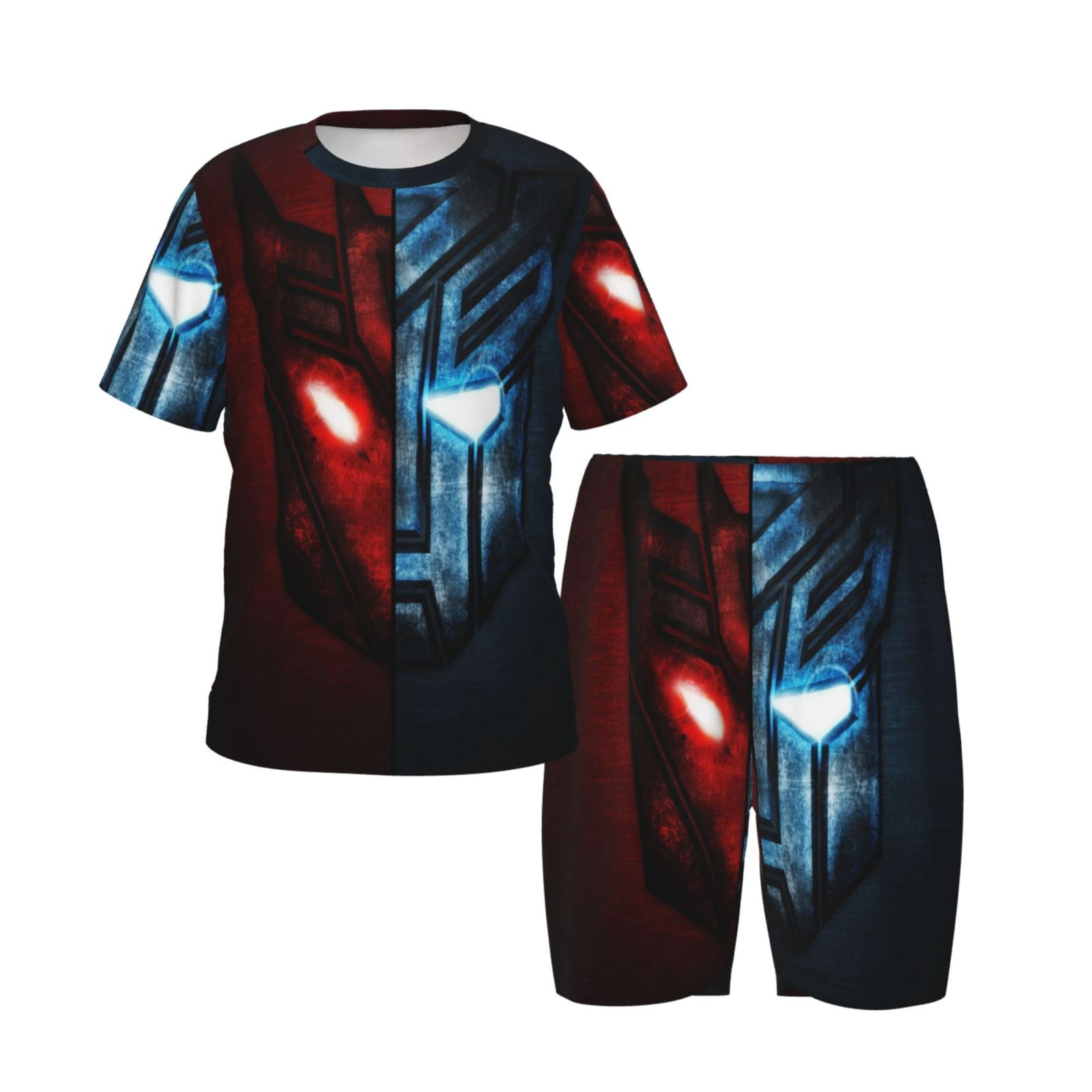 Kids Transformers Pajama Set Kids Cartoon Tee Shirt And Short Set 2PCS ...