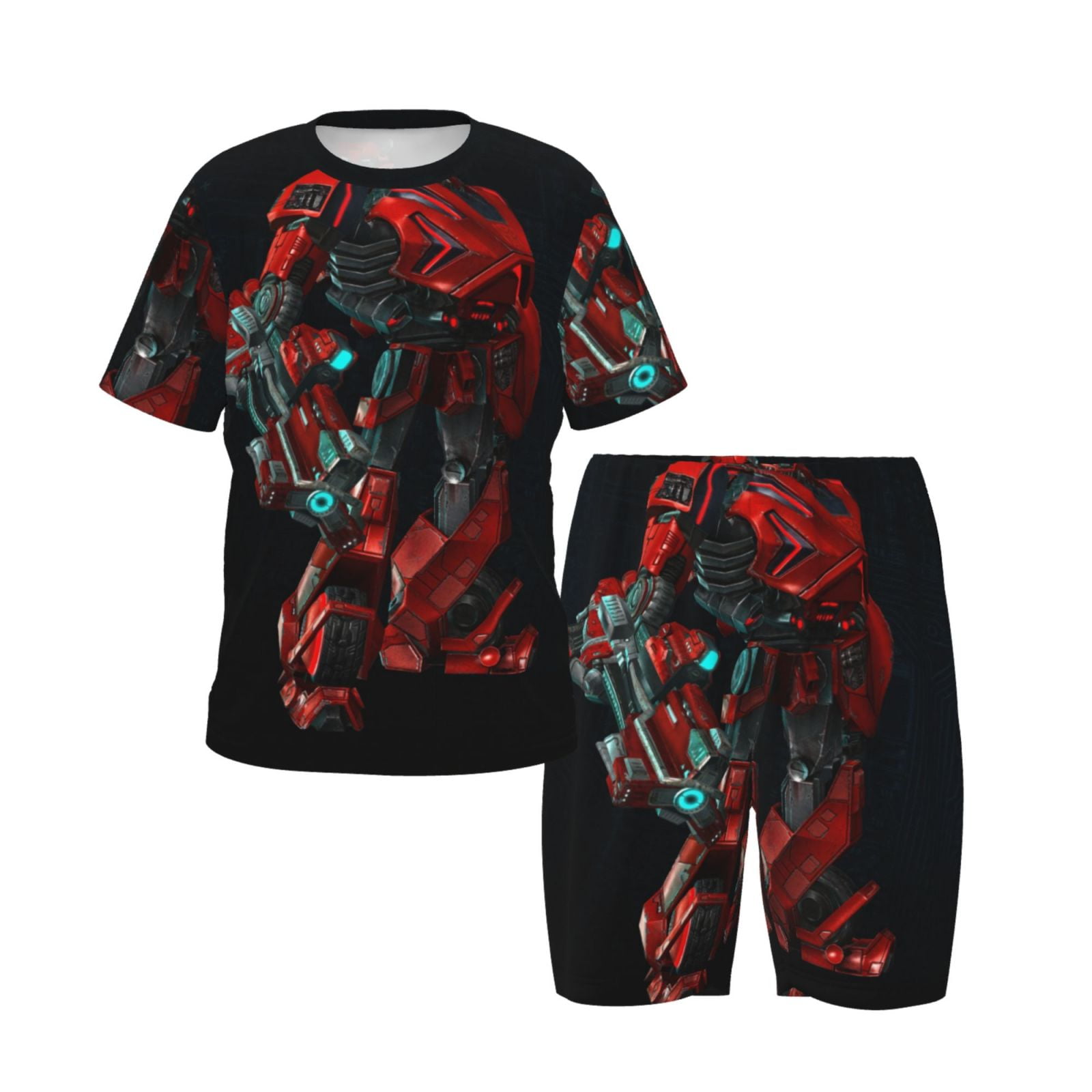 Kids Transformers Pajama Set Kids Cartoon Tee Shirt And Short Set 2PCS ...