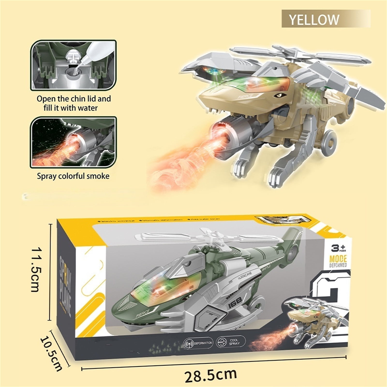 Kids Transforming Airplane Robot Toy Interactive Early Education ...