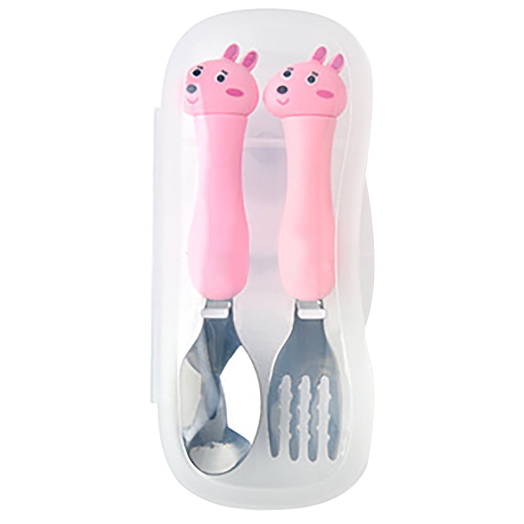 Kids Travel Utensils with Case, Food-Grade Stainless Steel & BPA-Free ...