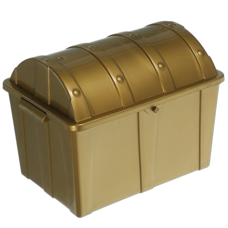 Kids Treasure Chest Small Plastic Storage Box Vintage Pirate Treasure Chest Small Toy Box