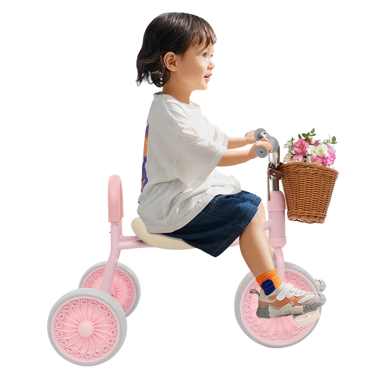 Kids Tricycle for 2-6 Years Old, Boys & Girls Children Tricycle with ...