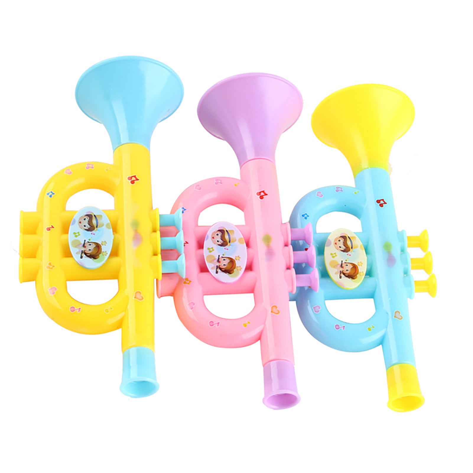 Small Plastic Trumpets 18-Pack Kids Trumpets Bulk - Assorted Colors ...