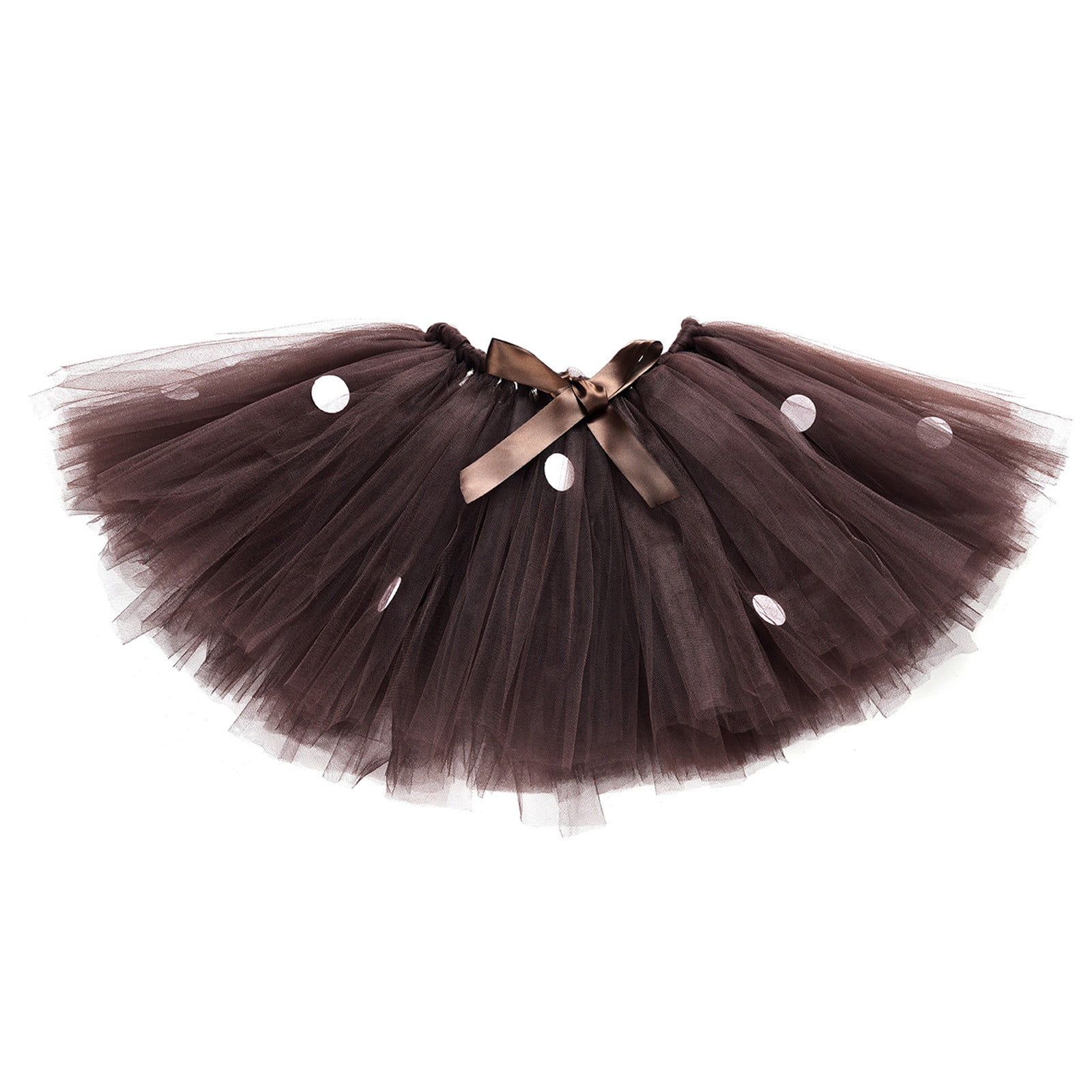 Kids Tutu for Girls Coffee Tutu Tulle Fluffy Ballet Tutu Skirt Kids Birthday Princess Party ...