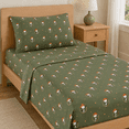 Kids Twin Size 3 Piece Microfiber Sheet Set with Cartoon Dog Cowboy ...