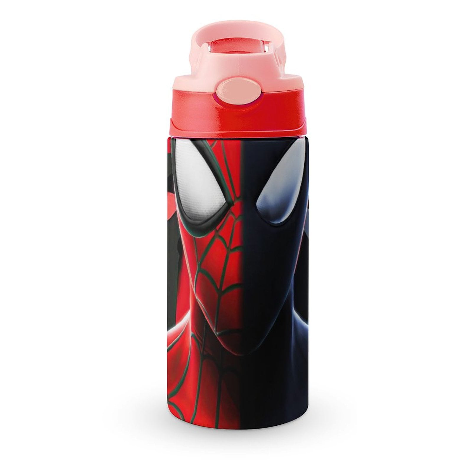 Kids Two-faced Spider-Man Insulated Water Bottle - 12oz BPA-FREE Stainless Steel Kids Cup with ...