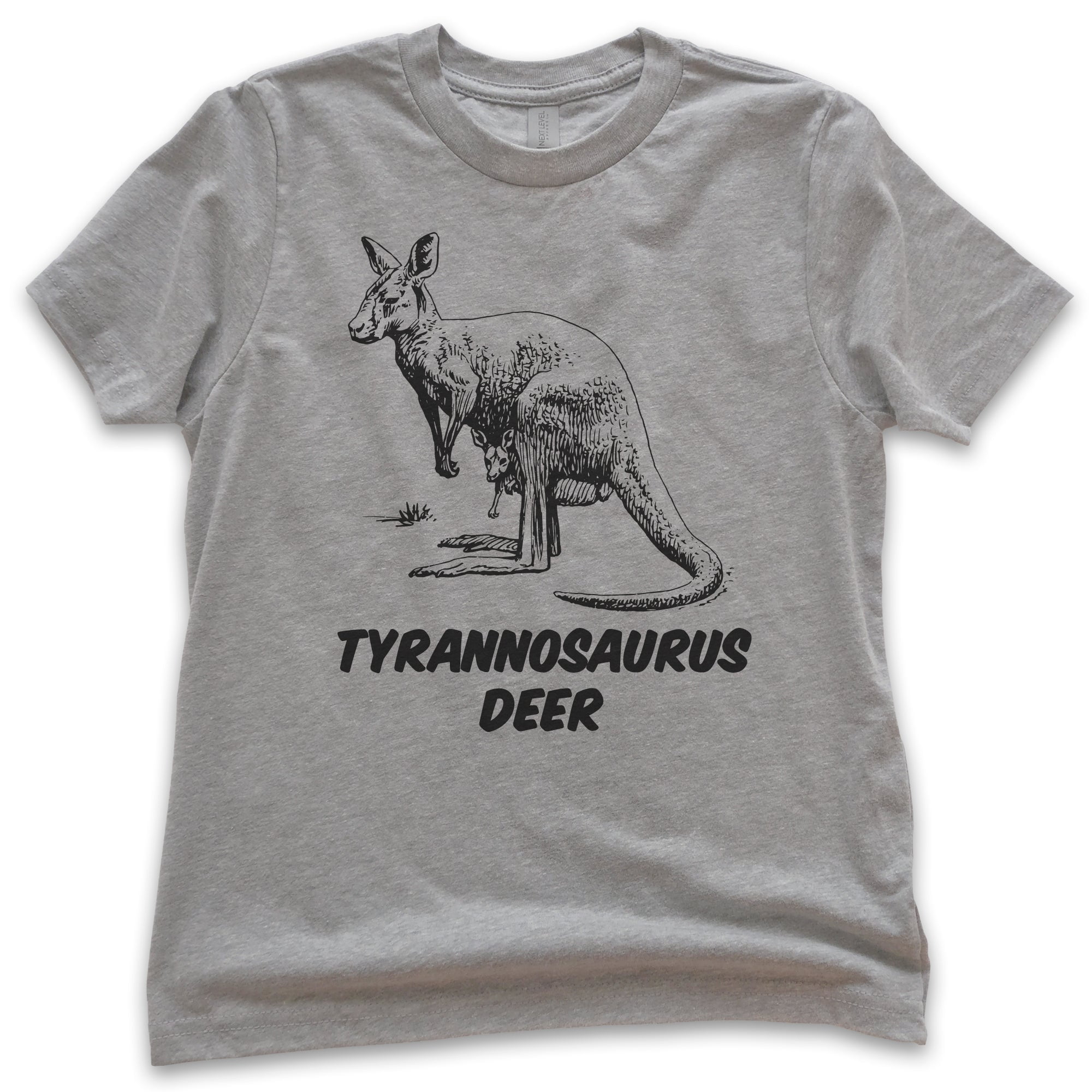 Kids Tyrannosaurus Deer Shirt, Youth Kids Boy Girl T-Shirt, Kangaroo ...