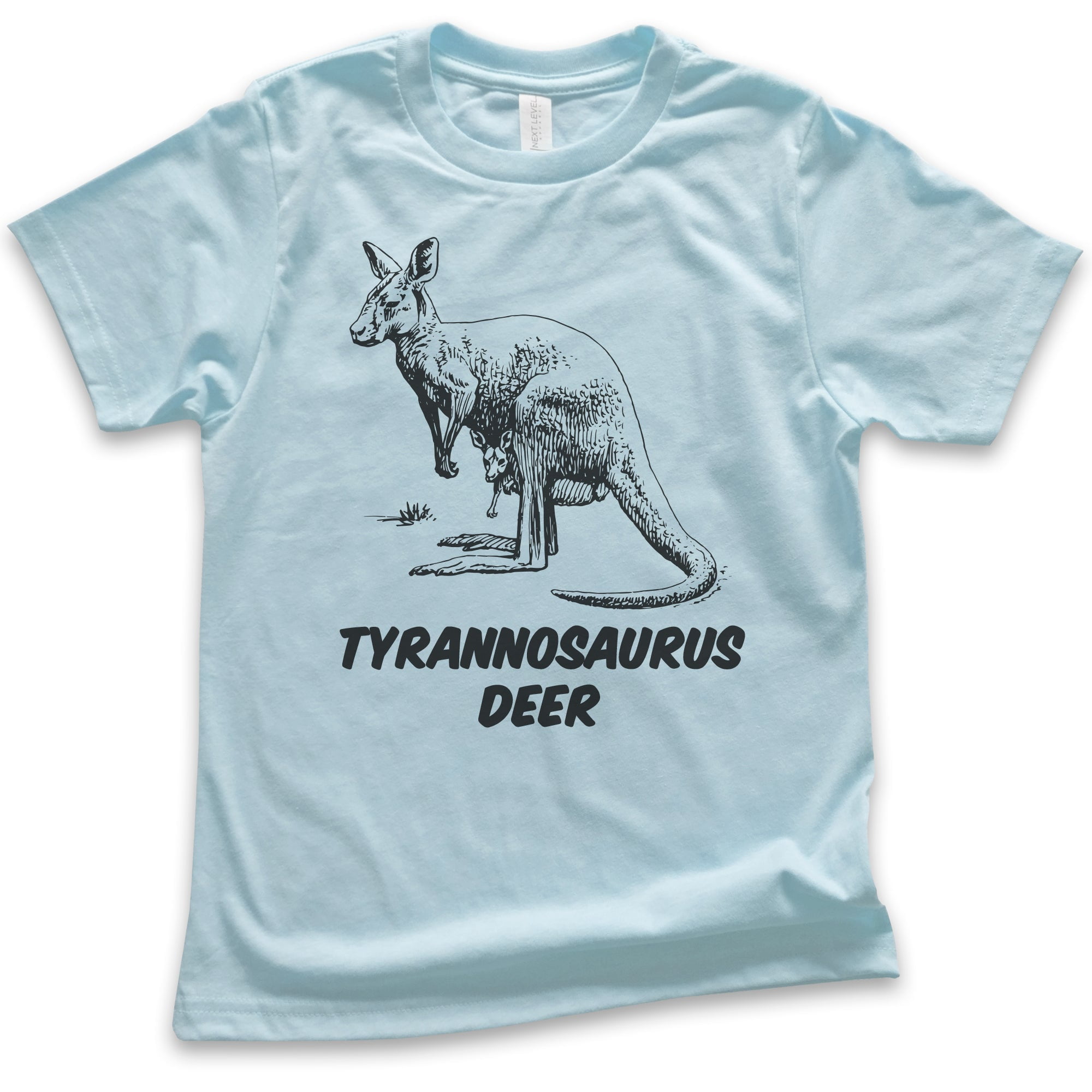 Kids Tyrannosaurus Deer Shirt, Youth Kids Boy Girl T-Shirt, Kangaroo ...
