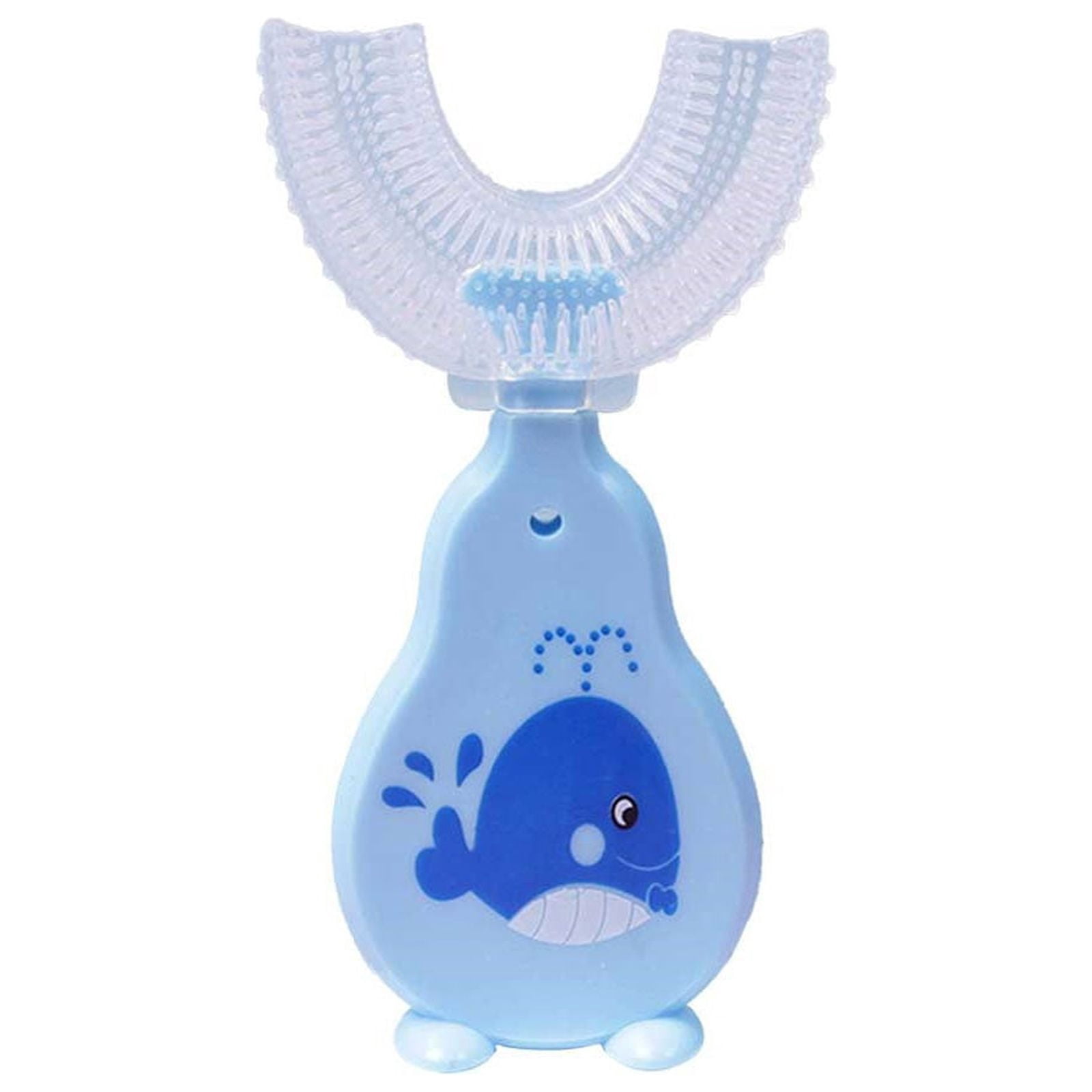 Kids U Shaped Toothbrush Cute Silicone Manual Training Toothbrush Half ...