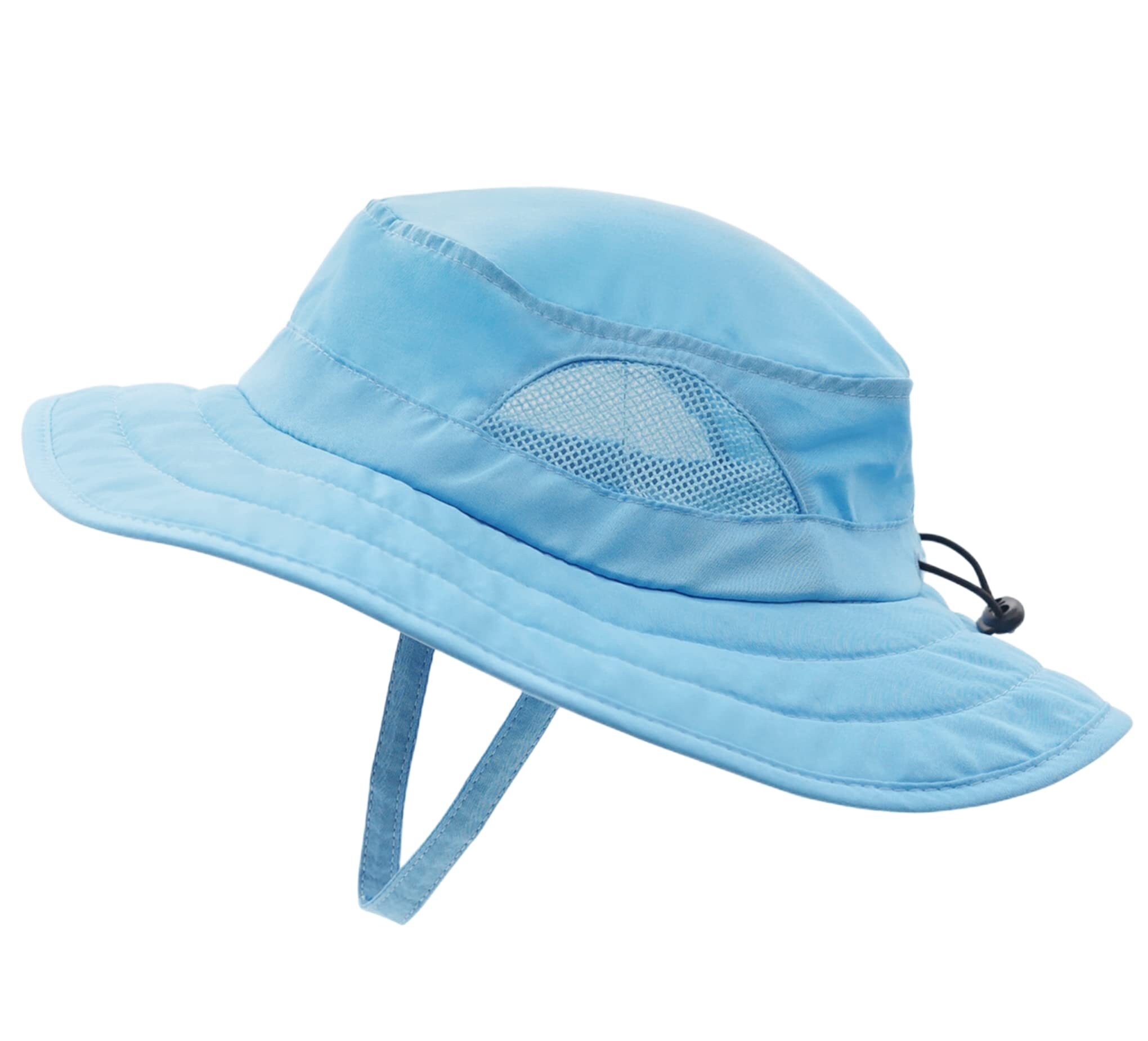 Kids UPF 50+ Bucket Sun Hat UV Sun Protection Hats Wide Brim Summer ...