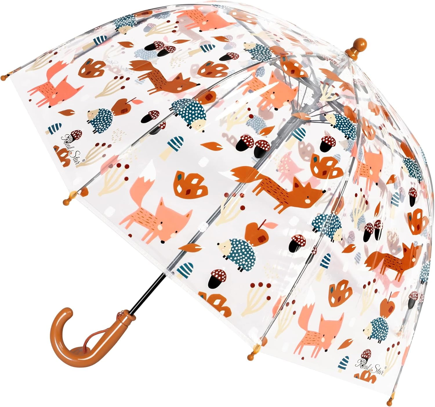 Kids Umbrella Clear Bubble Umbrellas for Rain,Safety Dome Windproof ...