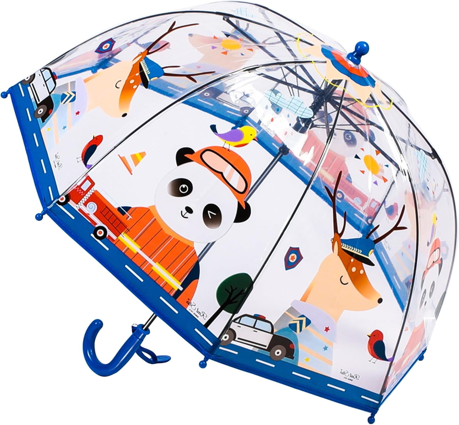 Kids Umbrella Clear Bubble Umbrellas for Rain,Safety Dome Windproof ...