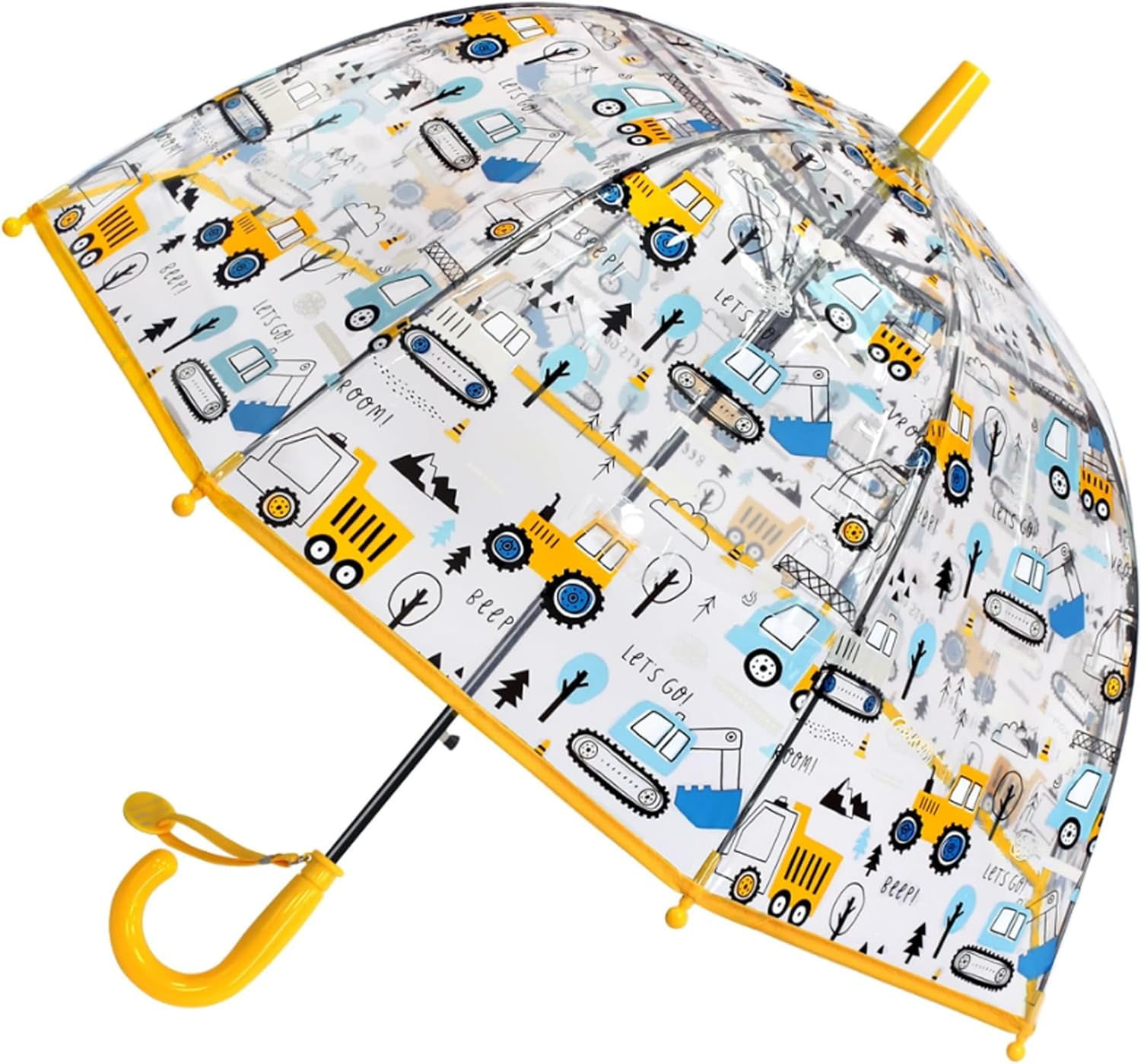Kids Umbrella Clear Bubble Umbrellas for Rain,Safety Dome Windproof ...