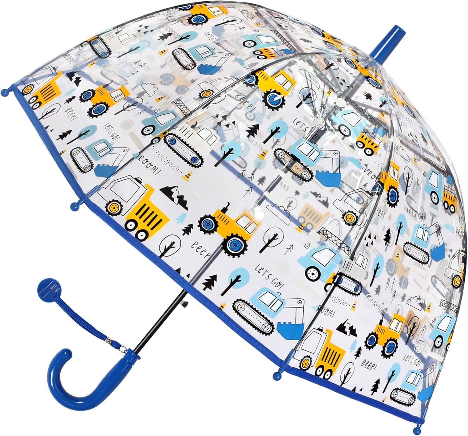 Kids Umbrella Clear Bubble Umbrellas for Rain,Safety Dome Windproof ...