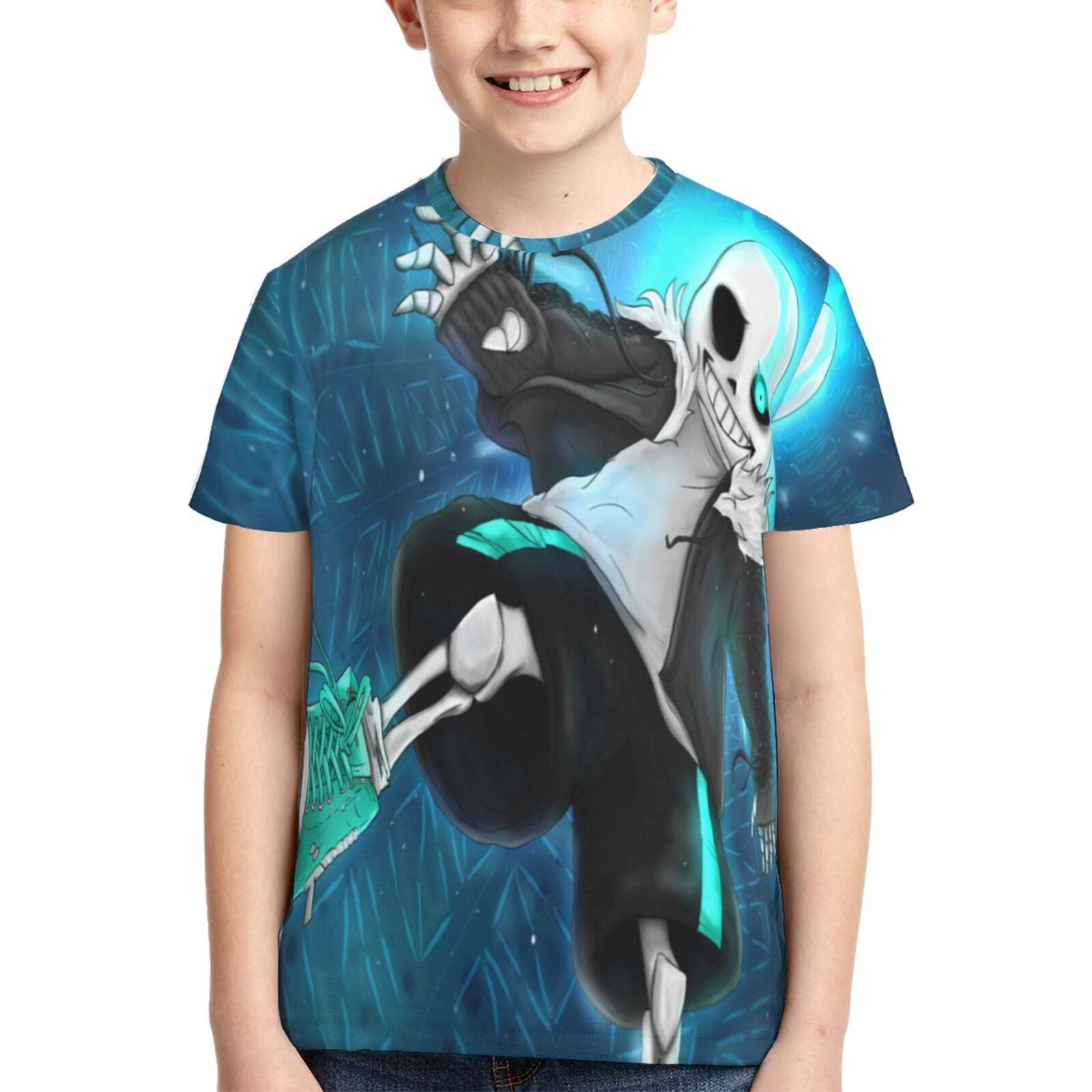 Kids Undertale Sans Shirts 3D Printing Cartoon T Shirt Casual Top ...