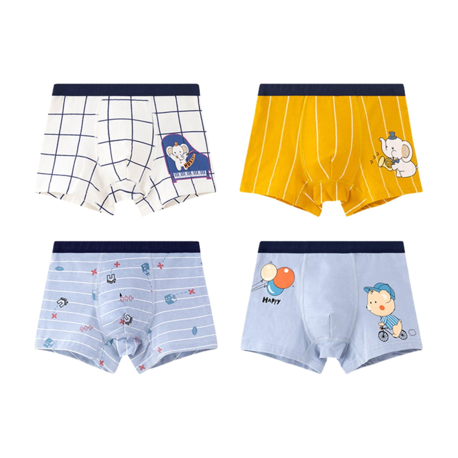 Kids Underwear Boys Cute Cartoon Print Underwear Shorts Pants Briefs ...