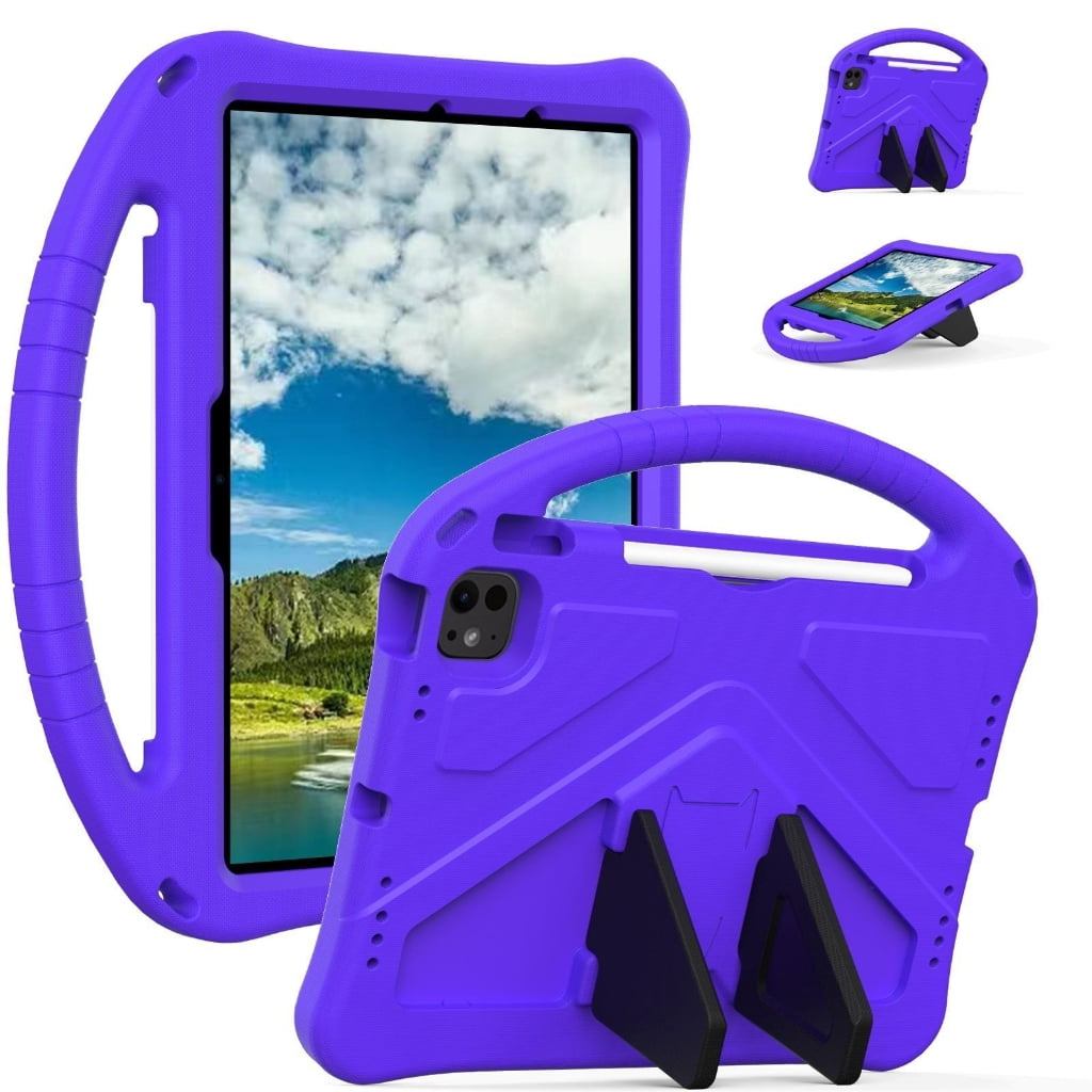 Kids Universal Case Handheld for Air 11 2024 Tablet Hard Stand Handle ...