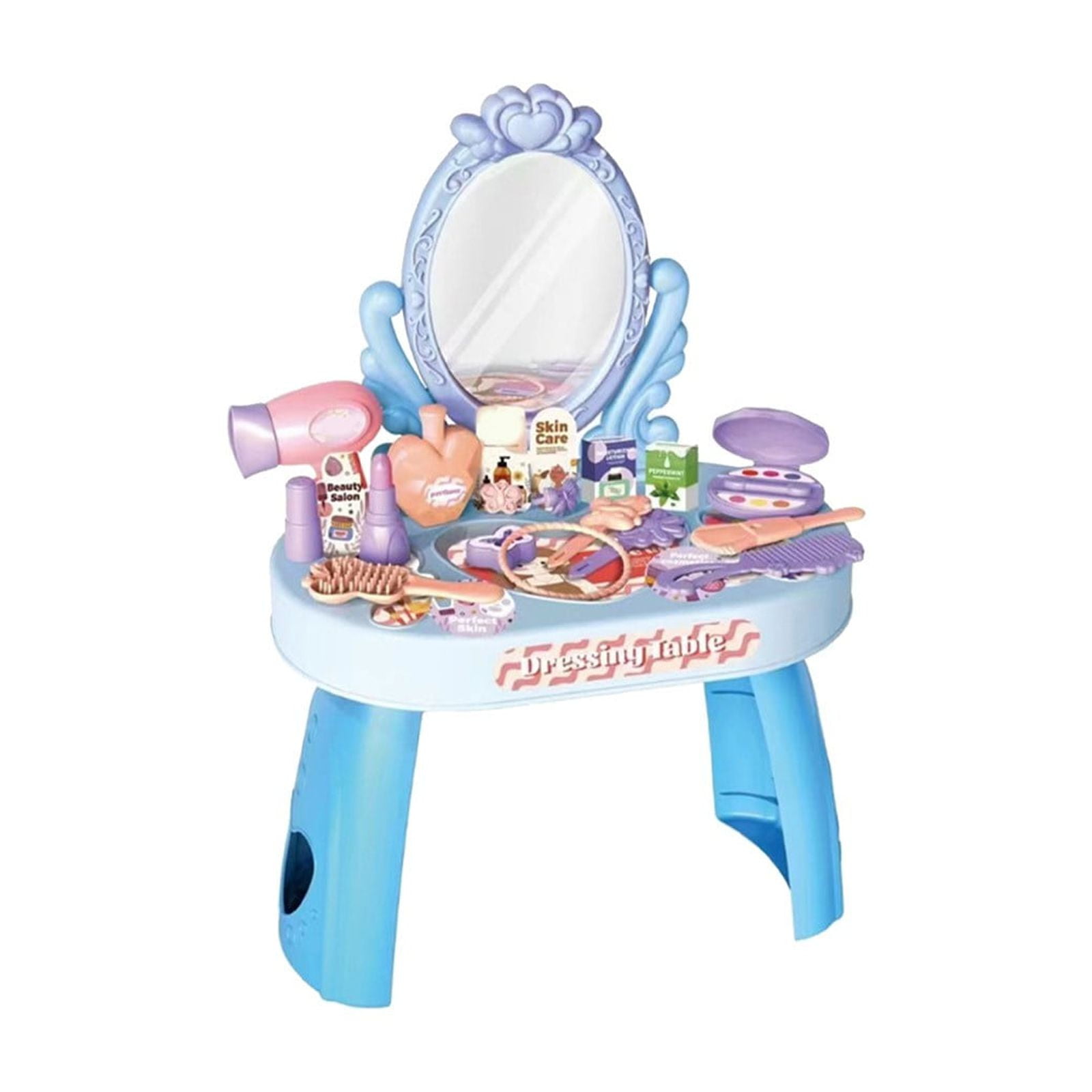 Kids Vanity Table Toys for 3 4 5 Year Old Girls Vanity, Toddler Vanity ...