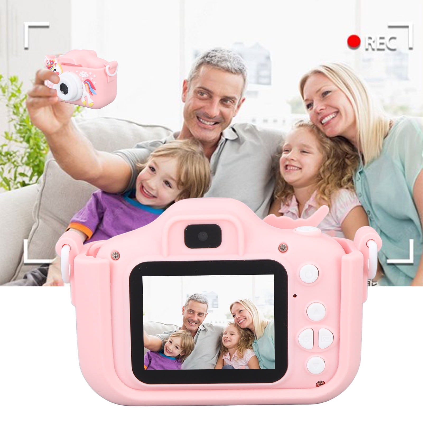 Kids Video Camera With Front Rear Lenses, Supports Up To 32GB Card ...