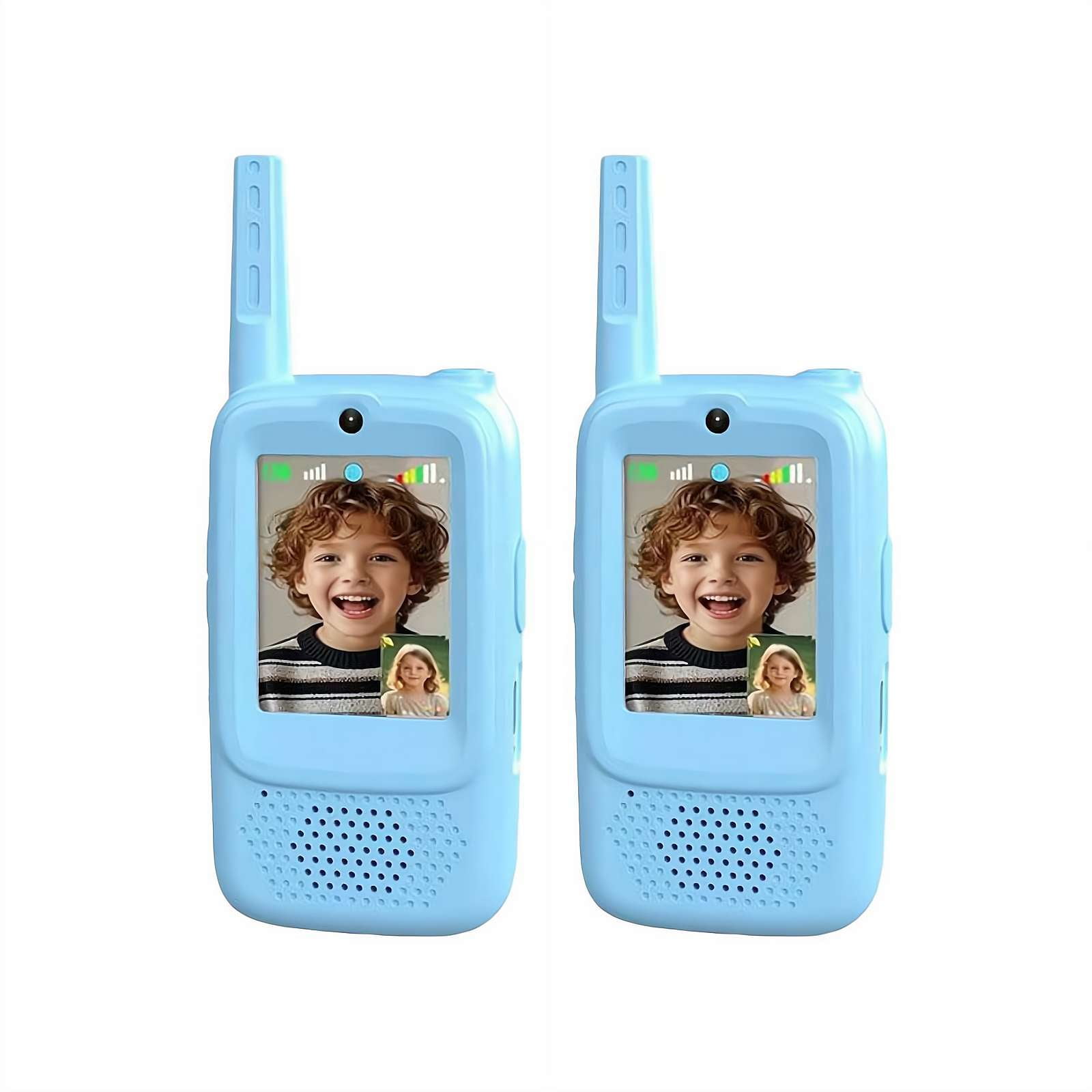 Kids Video Walkie Talkies with 2-Inch Screen, 100m Range, Voice Changer ...