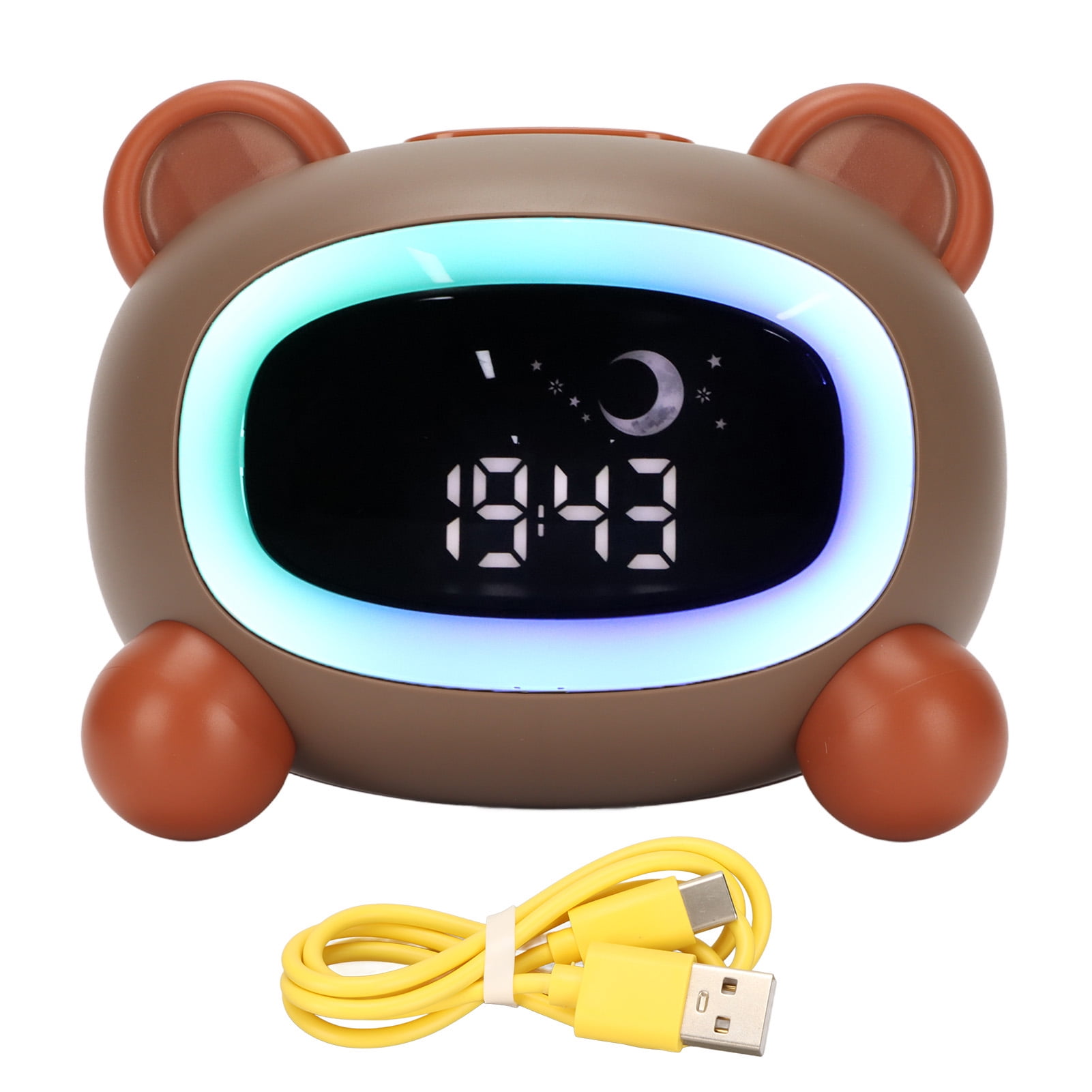 Kids Wake Clock Cartoon Kids Sleep Training Clock with Night Light ...