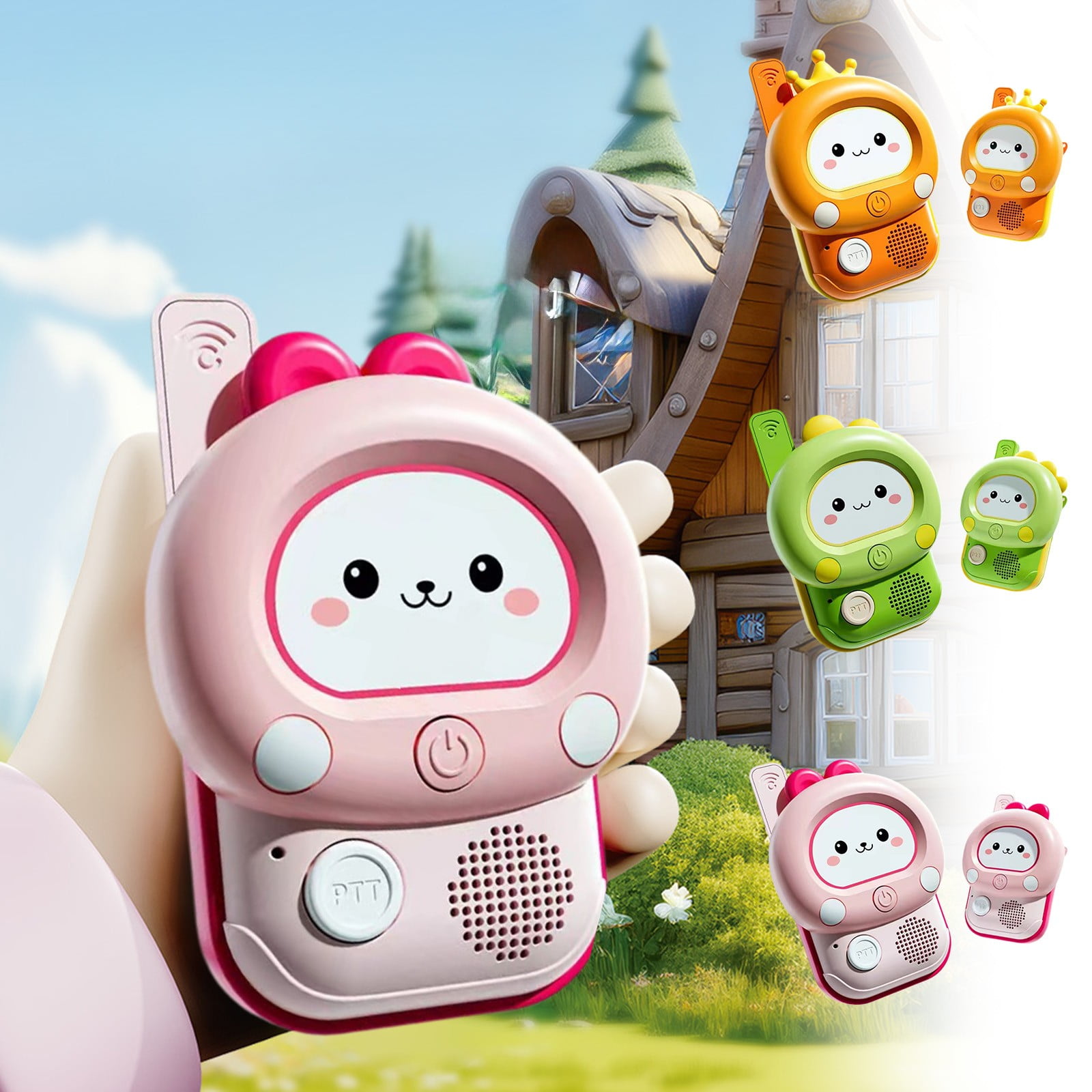 Kids Walkie Talkies - Wireless Intercom Toy for Children, 200M Range ...