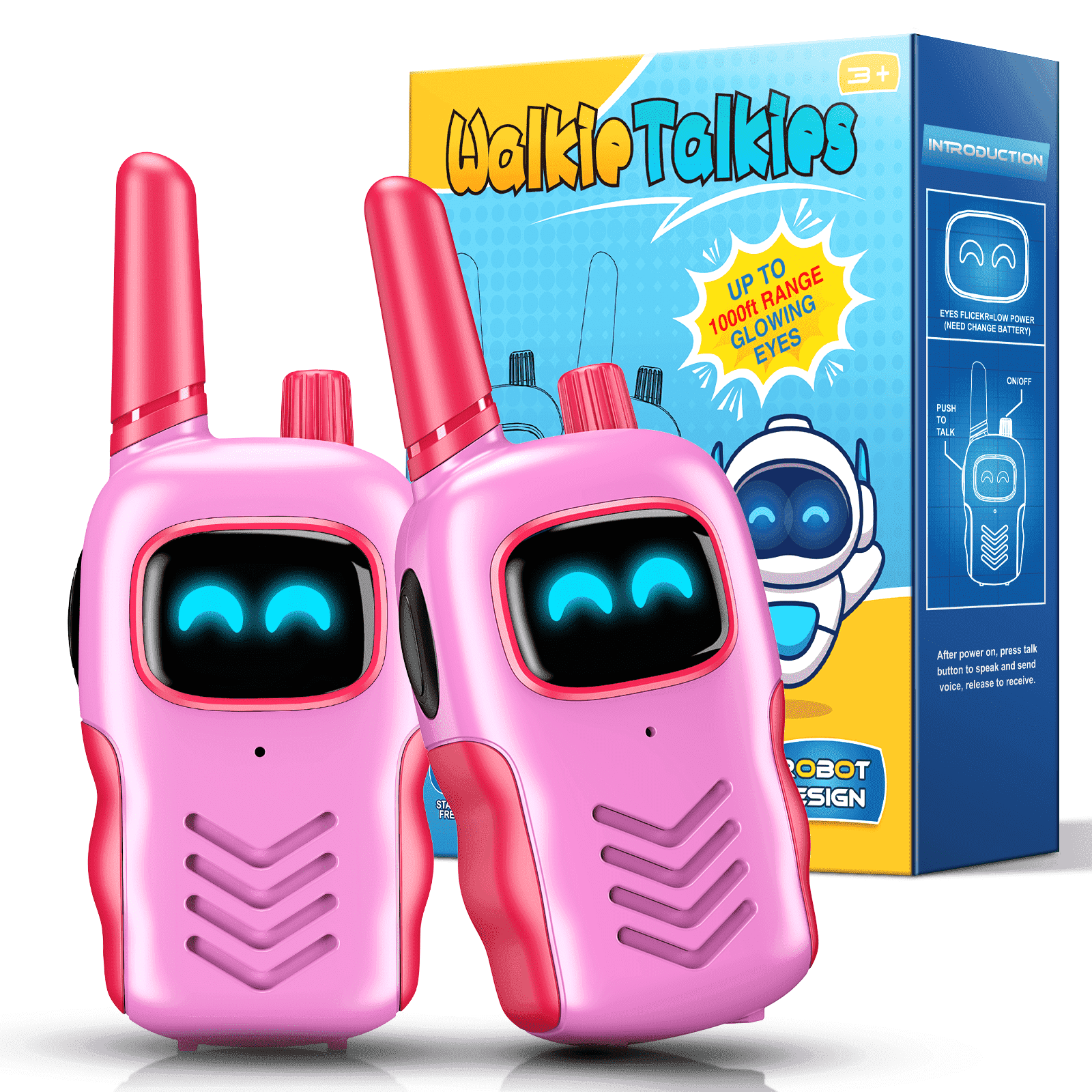 Kids Walkie Talkies for 3-8 Year Old,2 Way Radio, Outdoor Toys for Kids ...