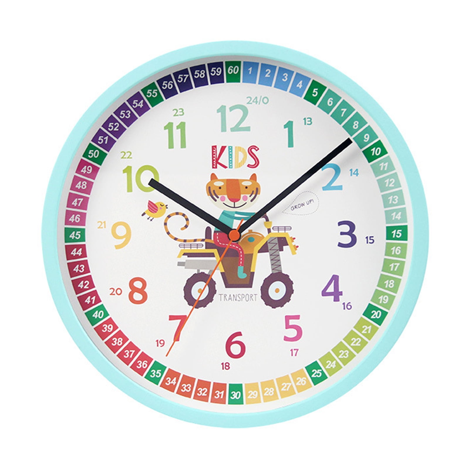 Kids Wall Clock - Cartoon Creative, Early Education Learning Clock ...