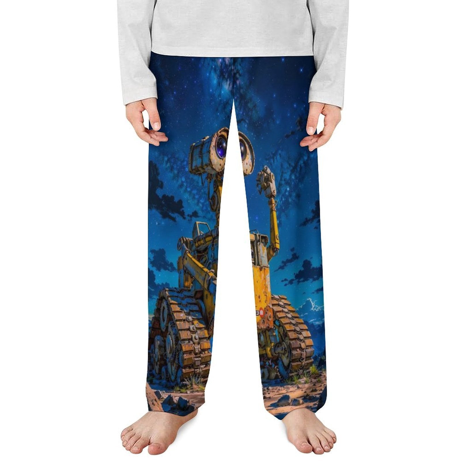 Kids Wall-,E Pajamas Pants Cartoon Print Pants Causal Sleep Bottoms For ...