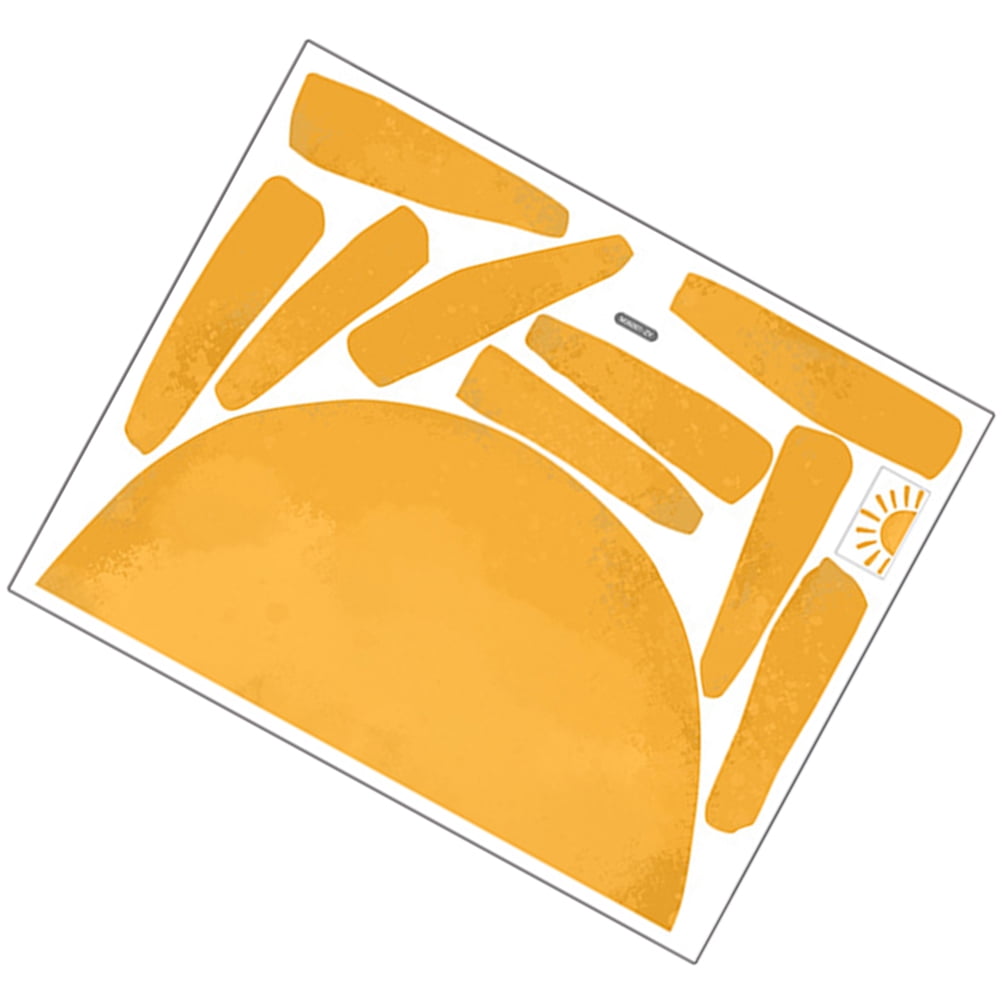 Kids Wall Sticker Sun Renter Friendly Wallpaper Walls Yellow - Walmart.com