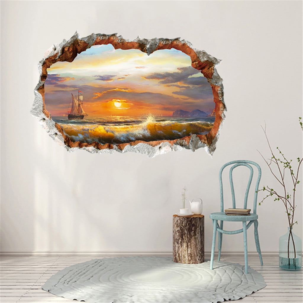 Kids Wall Stickers,3D DIY Family Home Wall Sticker Removable Mural ...