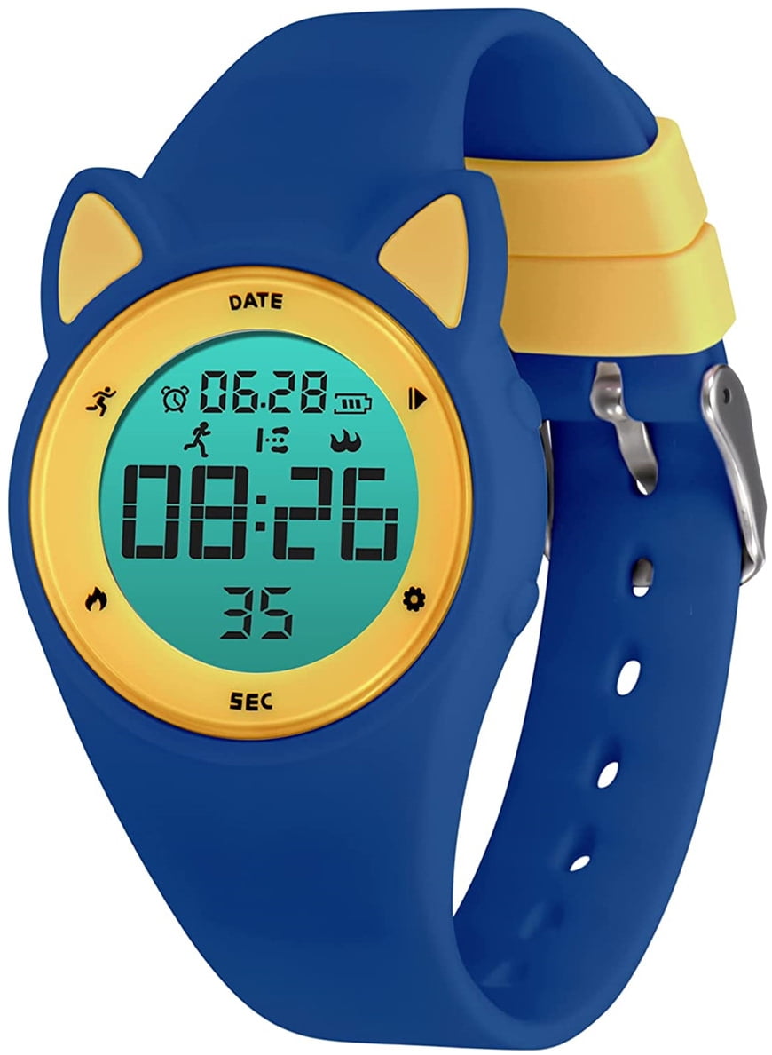 Kids Digital Sport Watch, Electric Timer, Water Resistant, Alarm Clock ...