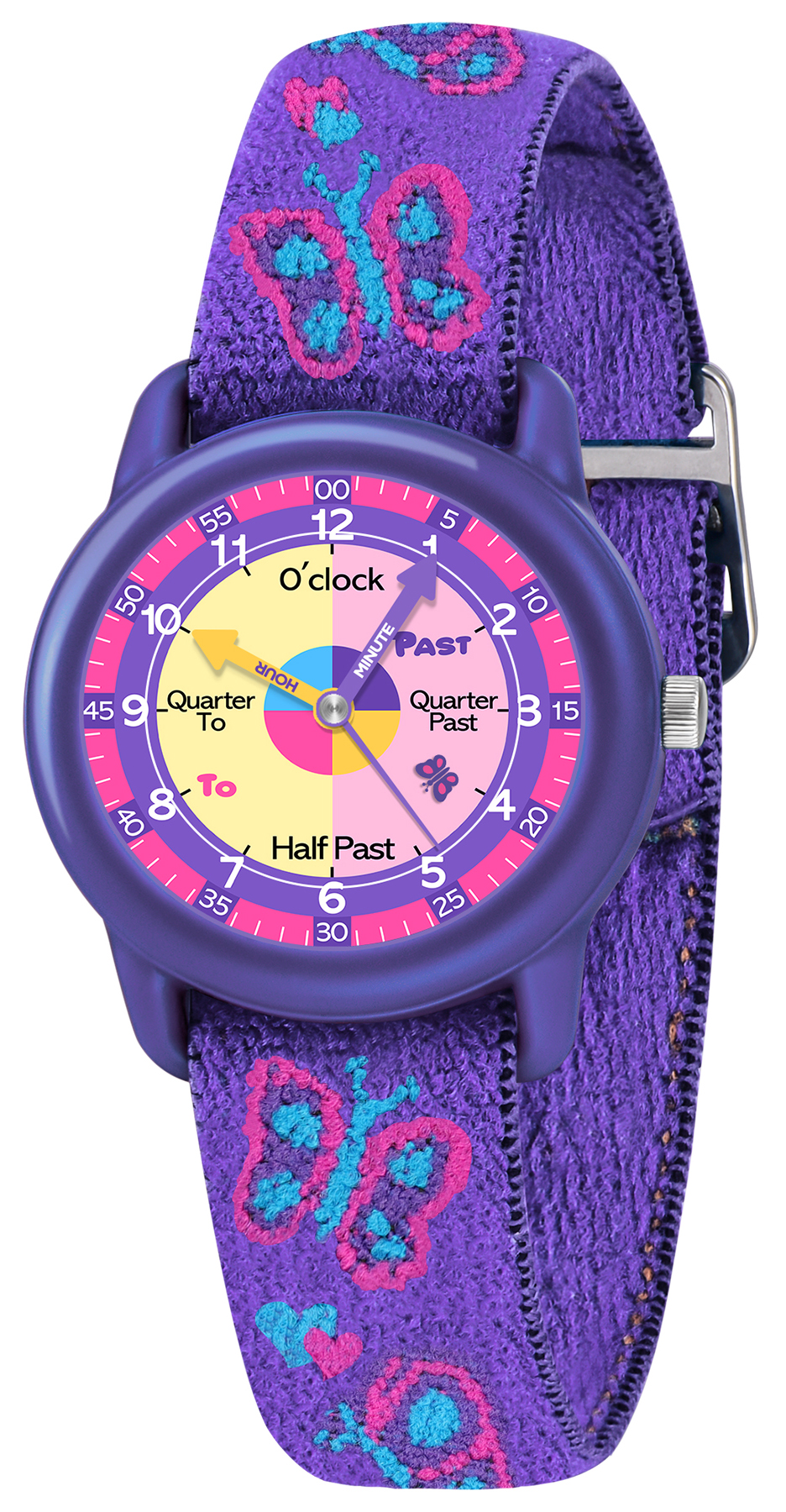 TIMEX TIME MACHINES® Kids' Black 35mm Digital Watch, Fabric Strap ...