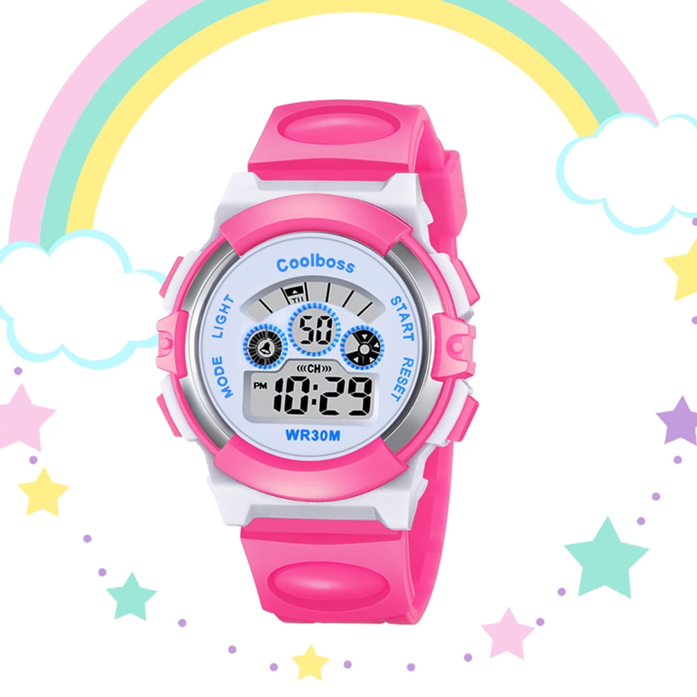 Kids Watch Waterproof Child Digital Watch Silicone Rubber Strap Wrist ...