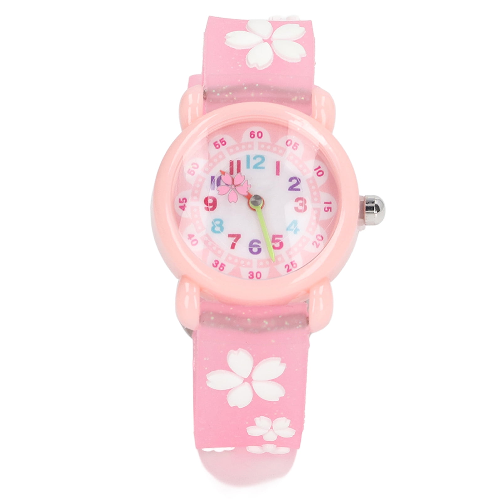 Children's Little Pink Watch, Waterproof, Colorful, Easy to Read, 3D ...