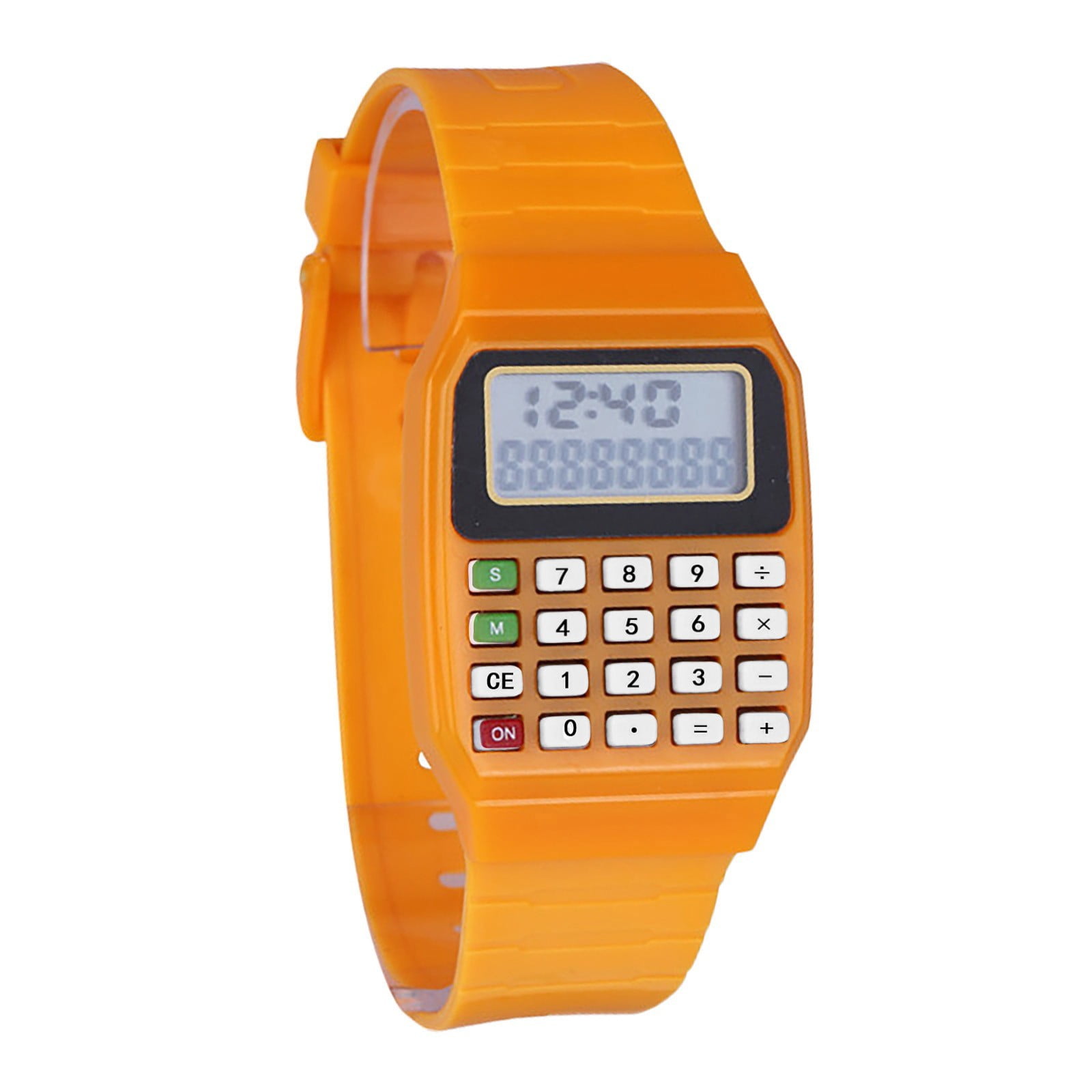 Kids Watches Silicone Multi Time Electronic Wrist Calculator Watch ...