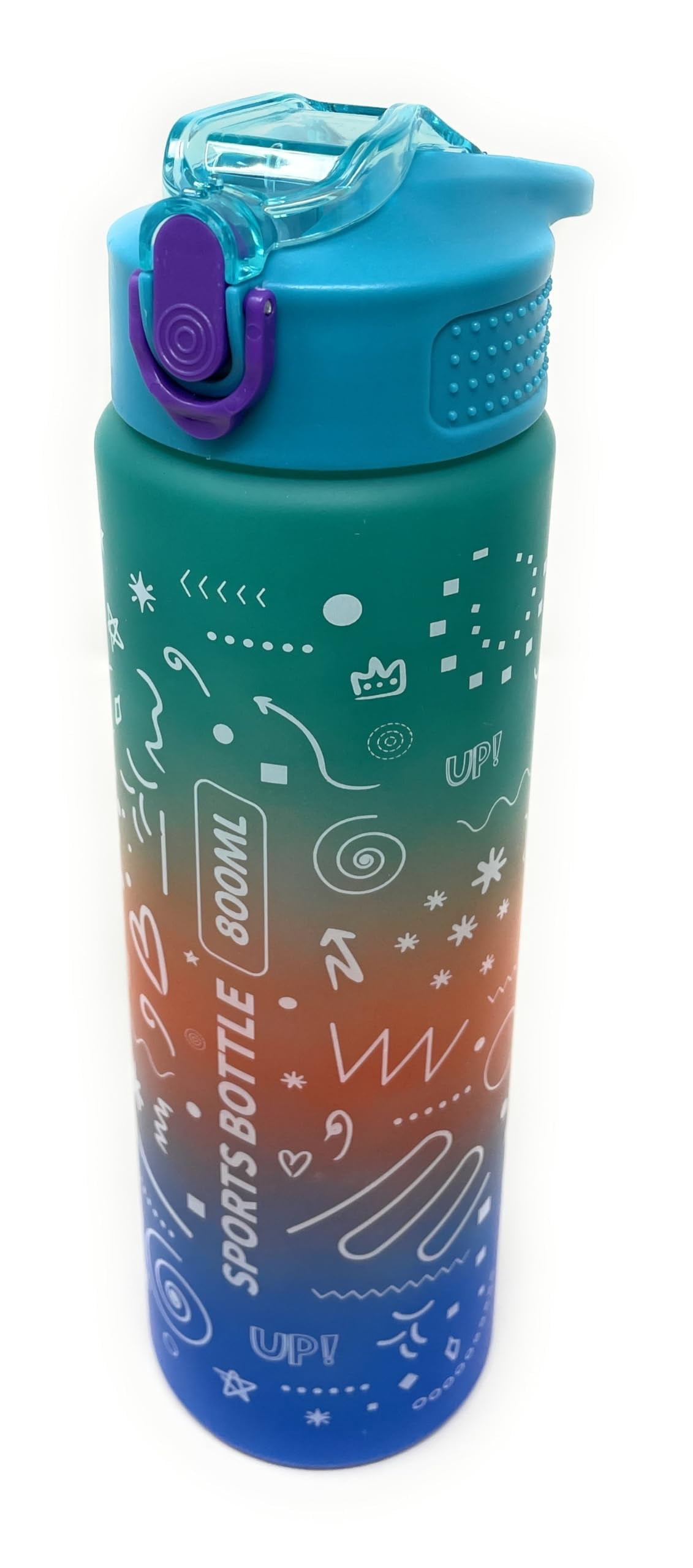 Kids Water Bottle, 27 oz BPA-Free Reusable Bottle with One-Click Open ...
