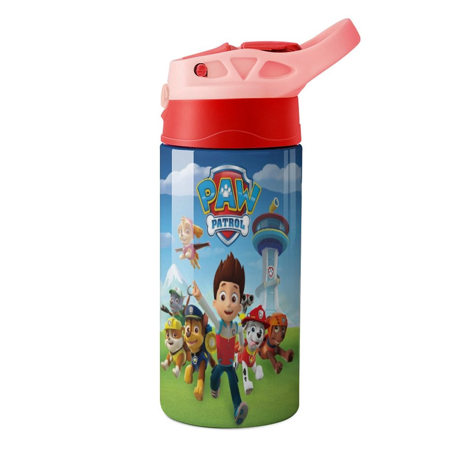 Kids Water Bottle with Straw Lid, Stainless Steel Vacuum Insulated ...