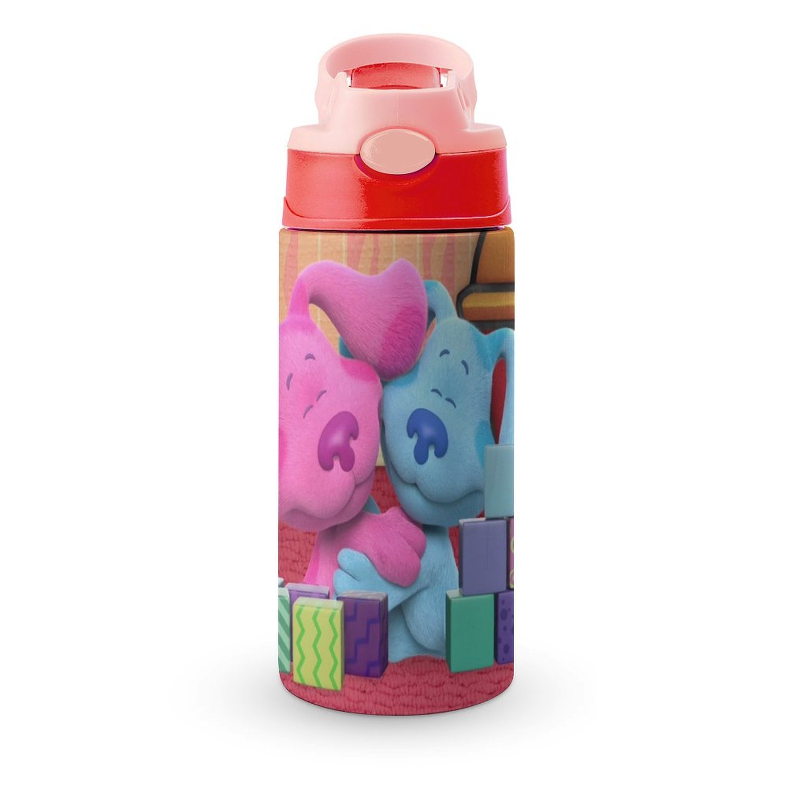Kids Water Bottle with Straw - Blue'S Clues Stainless Steel Vacuum ...