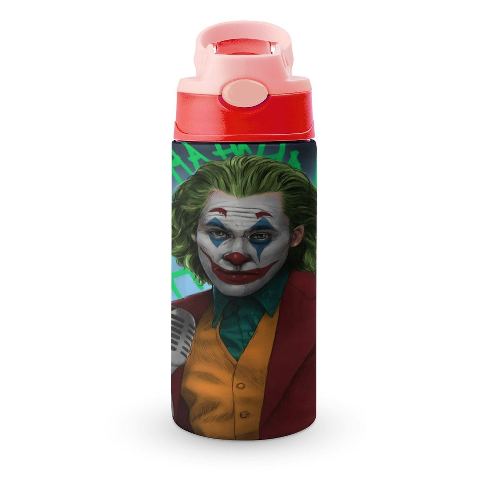 Kids Water Bottle with Straw - Jokers Stainless Steel Vacuum Insulated ...