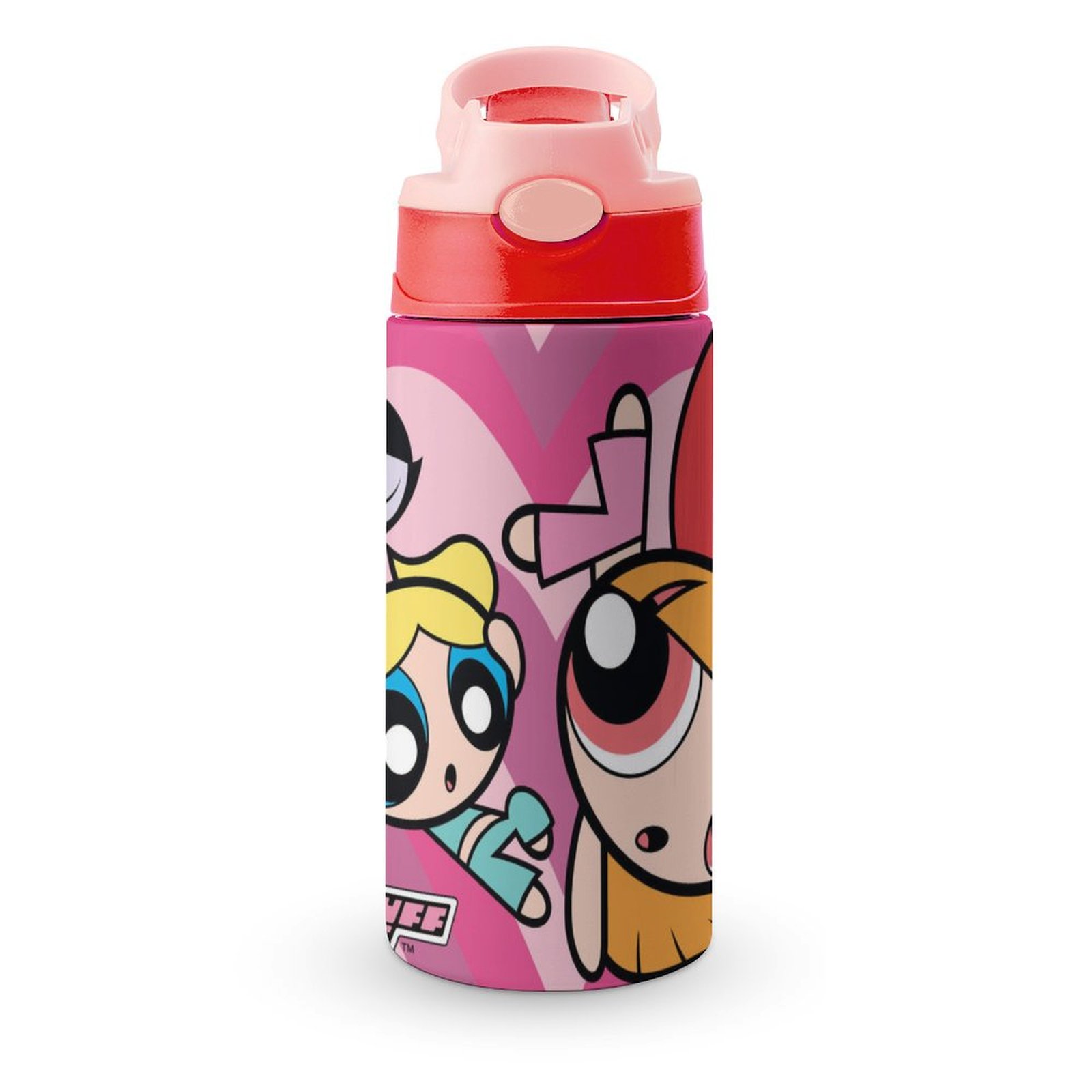 Kids Water Bottle with Straw - The Powerpuff Girls 16.9 Oz Stainless ...