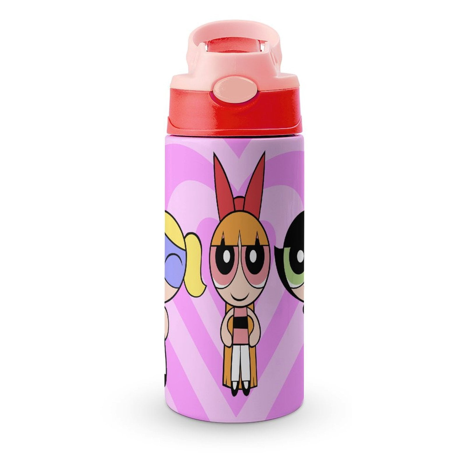 Kids Water Bottle with Straw - The Powerpuff Girls Stainless Steel ...
